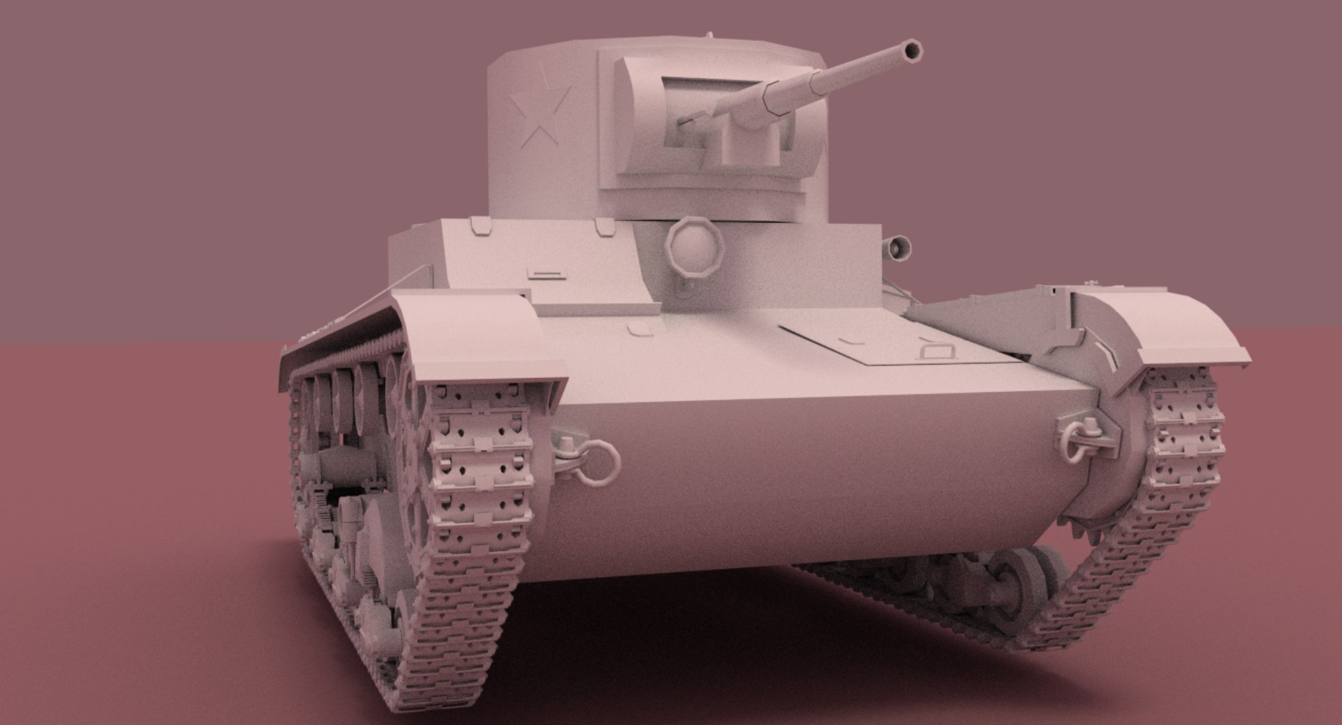 Tank T26 Vehicles Model - TurboSquid 1383667