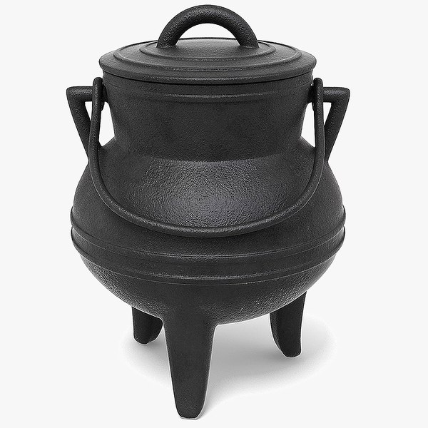 iron pot 3d max