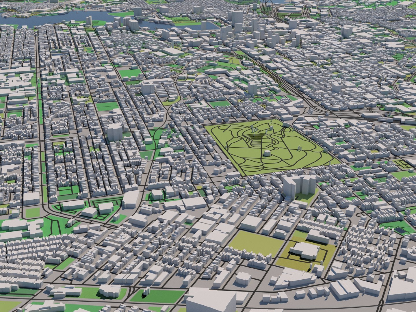 City Baltimore 3D Model - TurboSquid 1424290