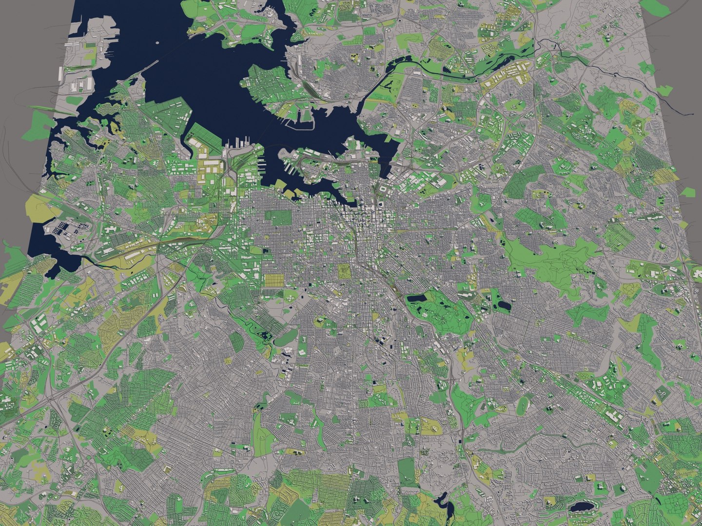 City Baltimore 3D Model - TurboSquid 1424290