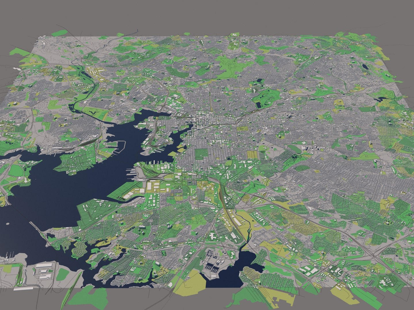 City Baltimore 3D Model - TurboSquid 1424290