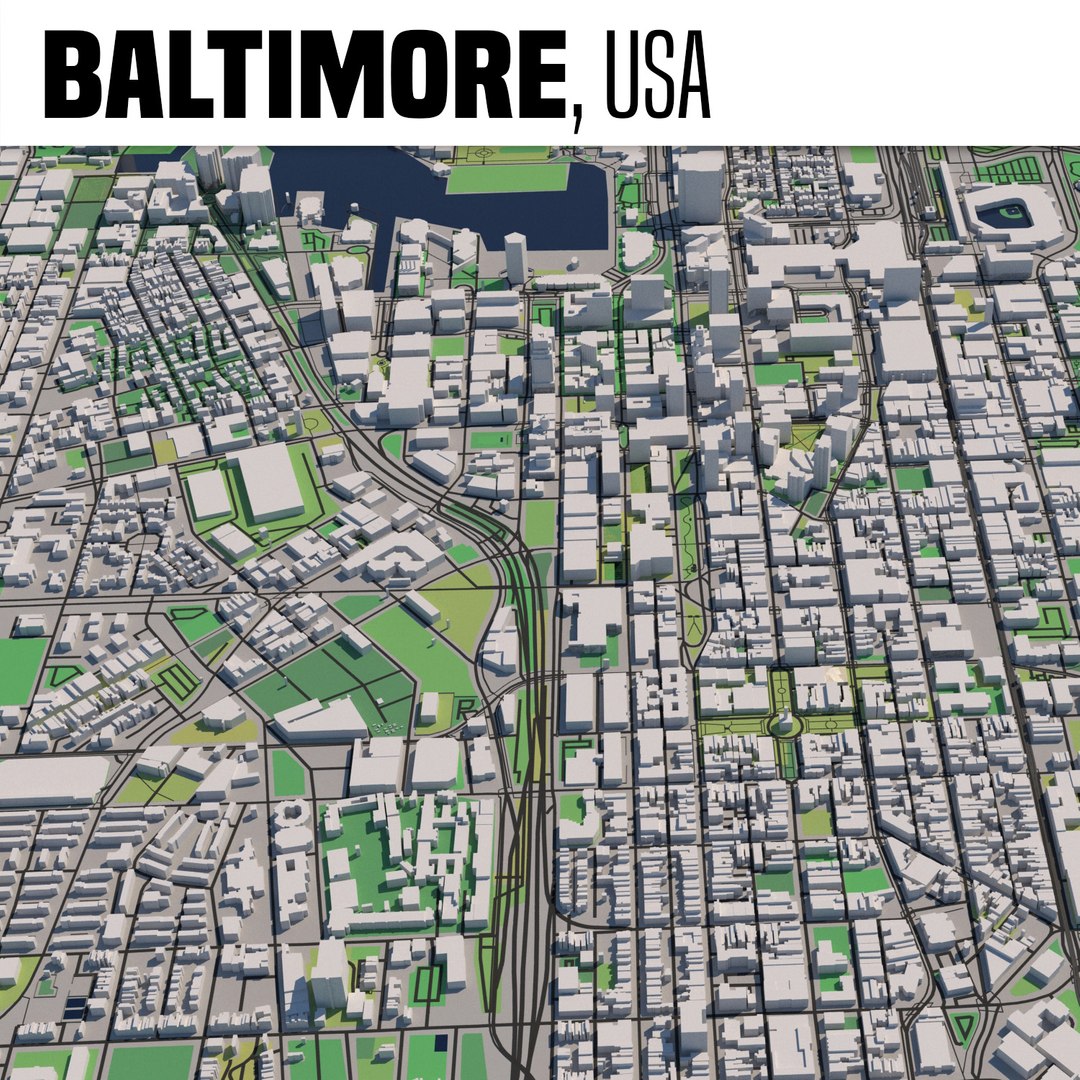 City Baltimore 3D Model - TurboSquid 1424290