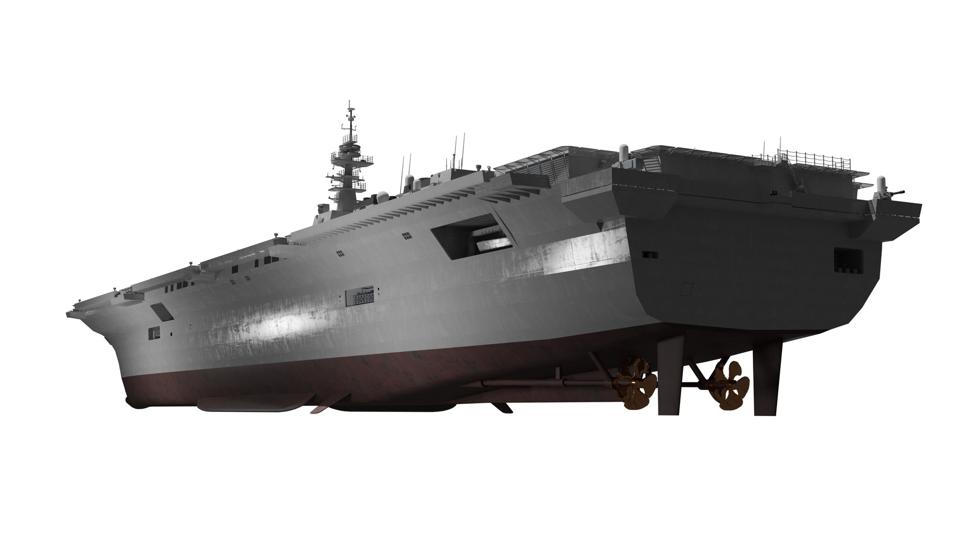 3D JMSDF Izumo class helicopter carrier model - TurboSquid 2145182