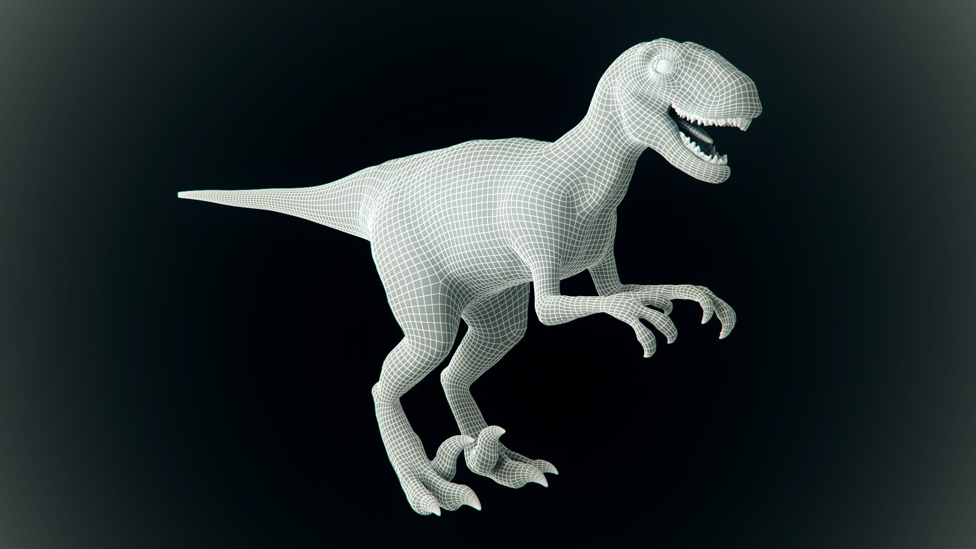 Max Raptor Rigged Character