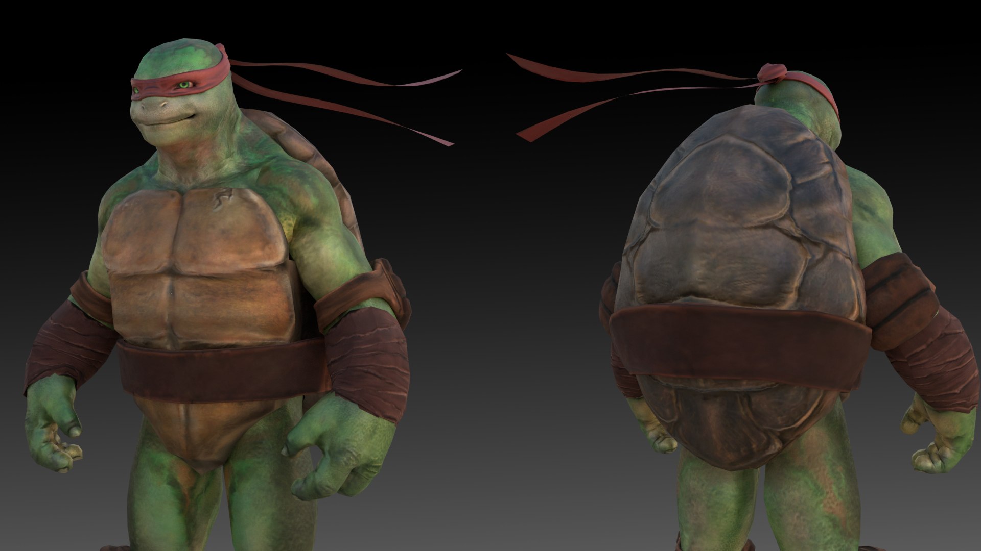 3D Raphael TMNT 3D Model High Quality Rigged Model - TurboSquid 2346381