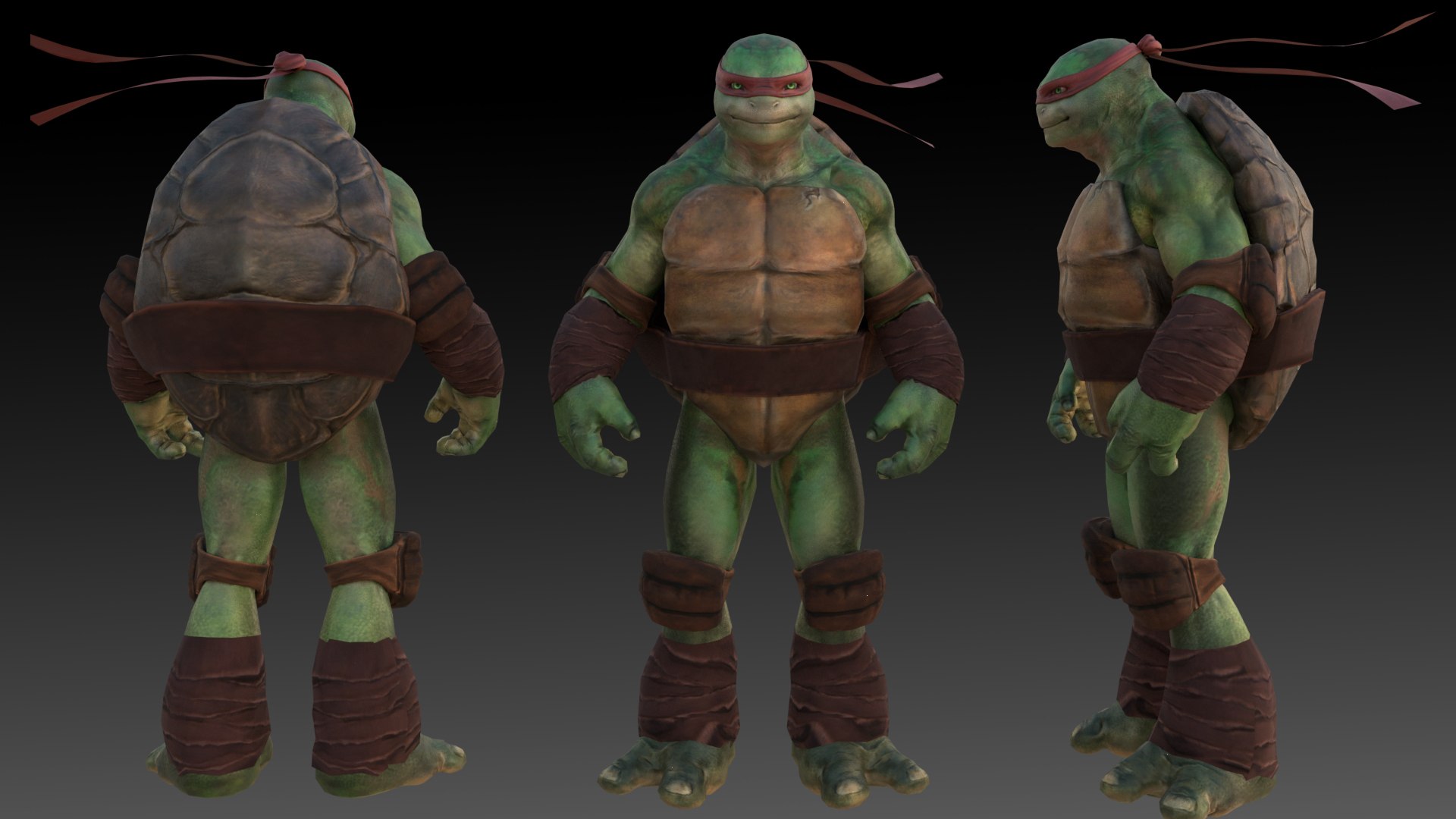 3D Raphael TMNT 3D Model High Quality Rigged Model - TurboSquid 2346381
