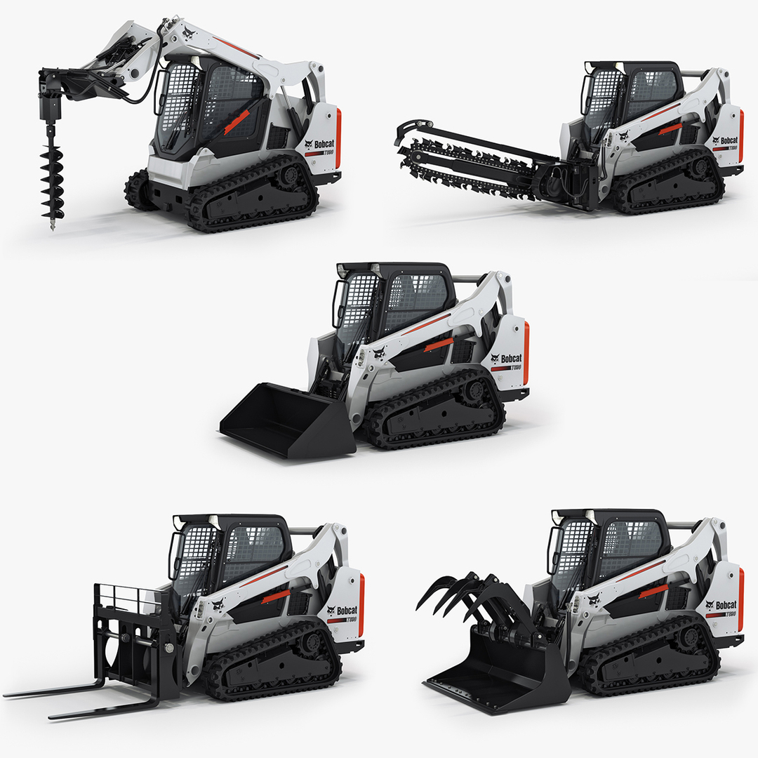 3d bobcat t590 compact track model