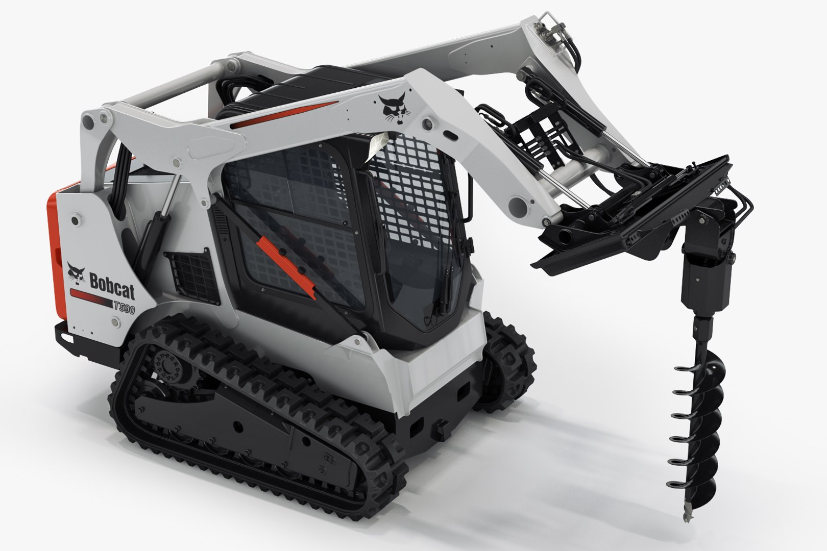 3d bobcat t590 compact track model