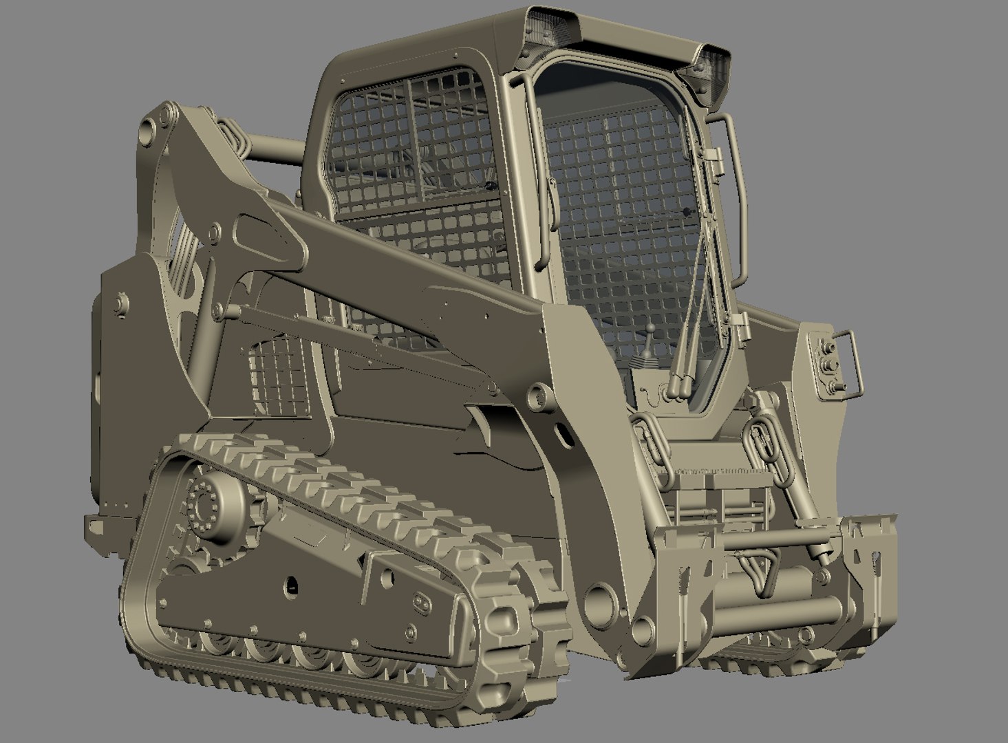 3d bobcat t590 compact track model