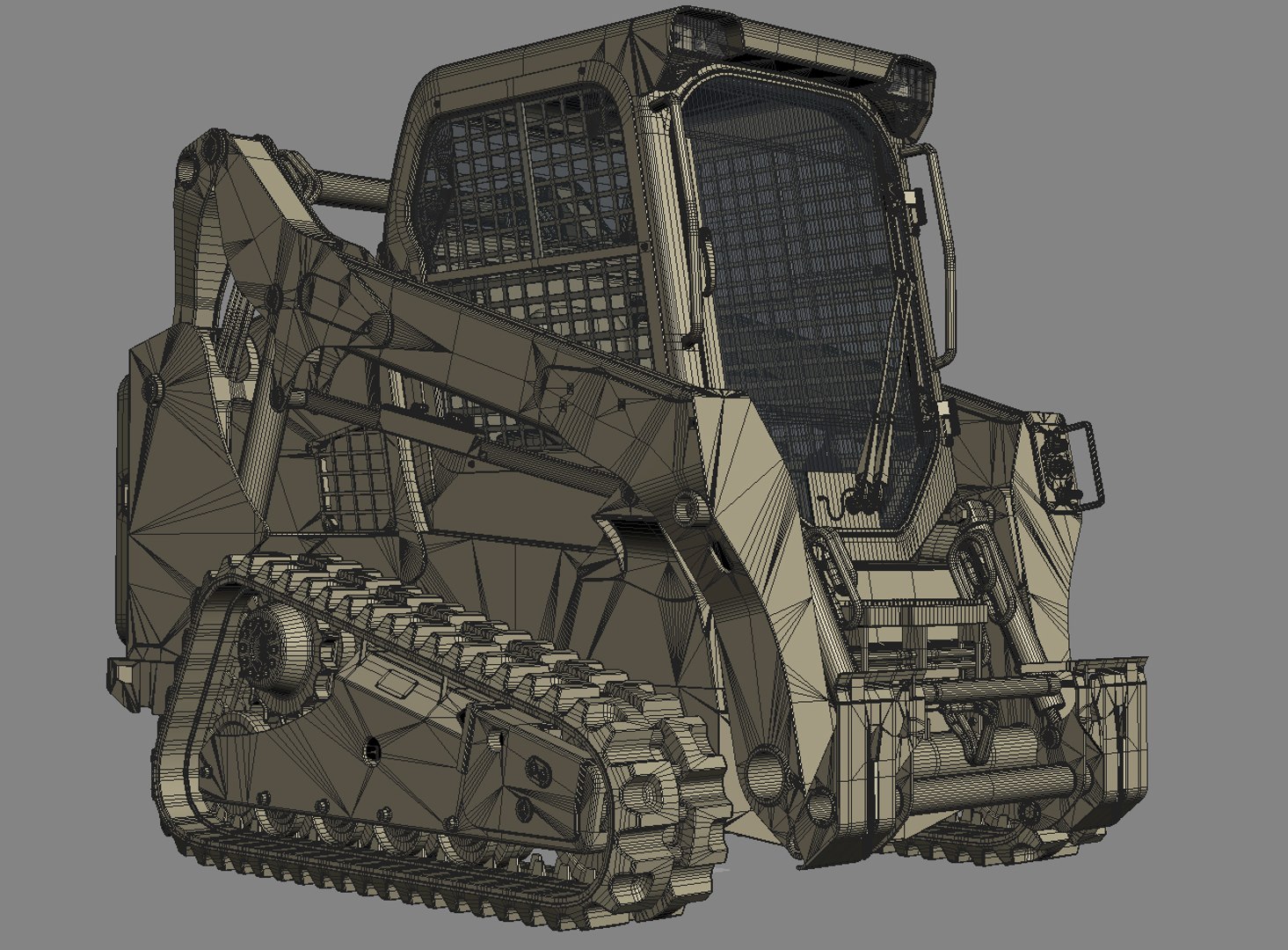 3d bobcat t590 compact track model
