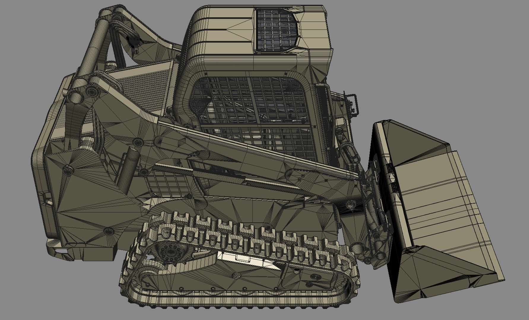 3d bobcat t590 compact track model