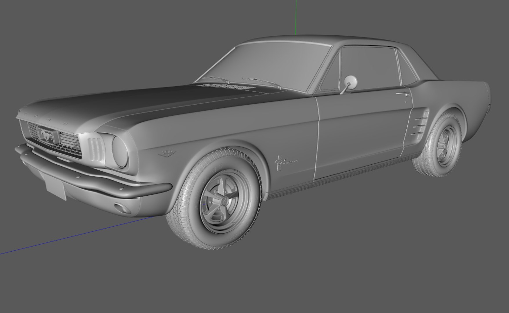 Mustang Car 3d C4d