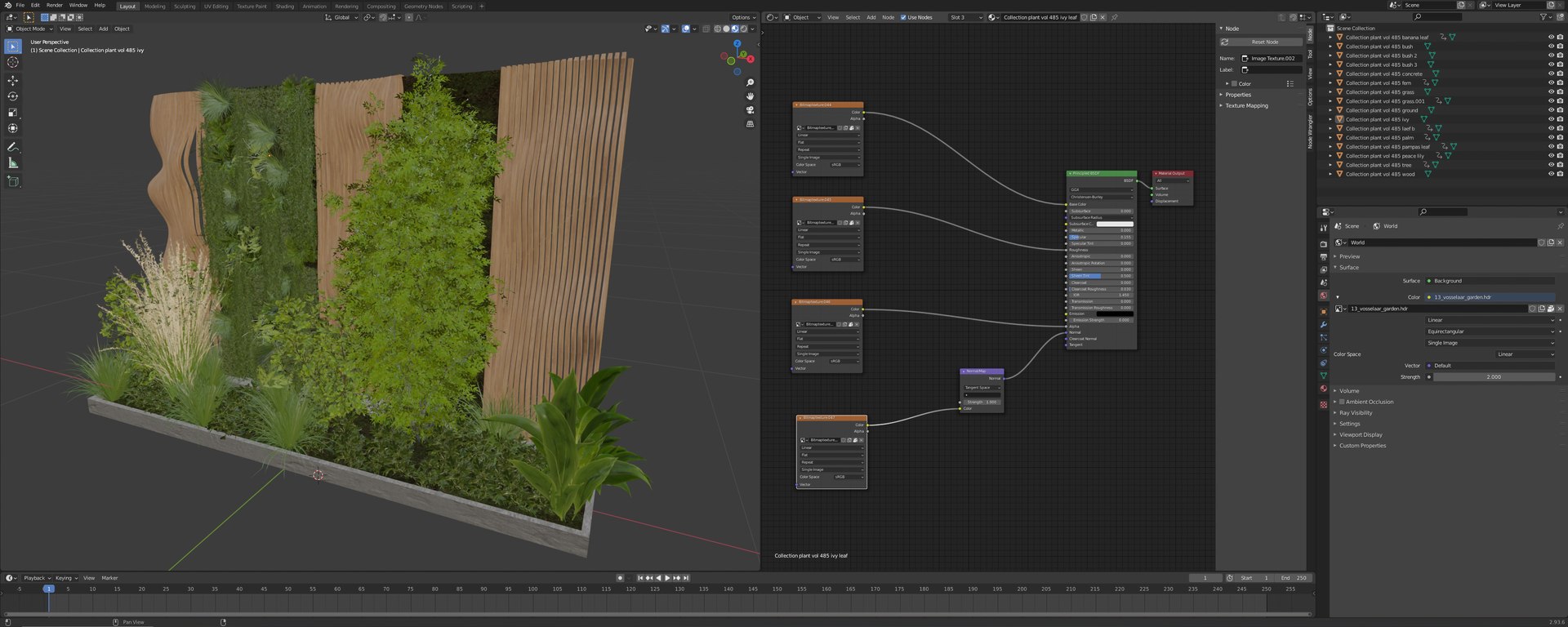 Collection plant vol 485 - garden - pampas - 3d curves - grass ...