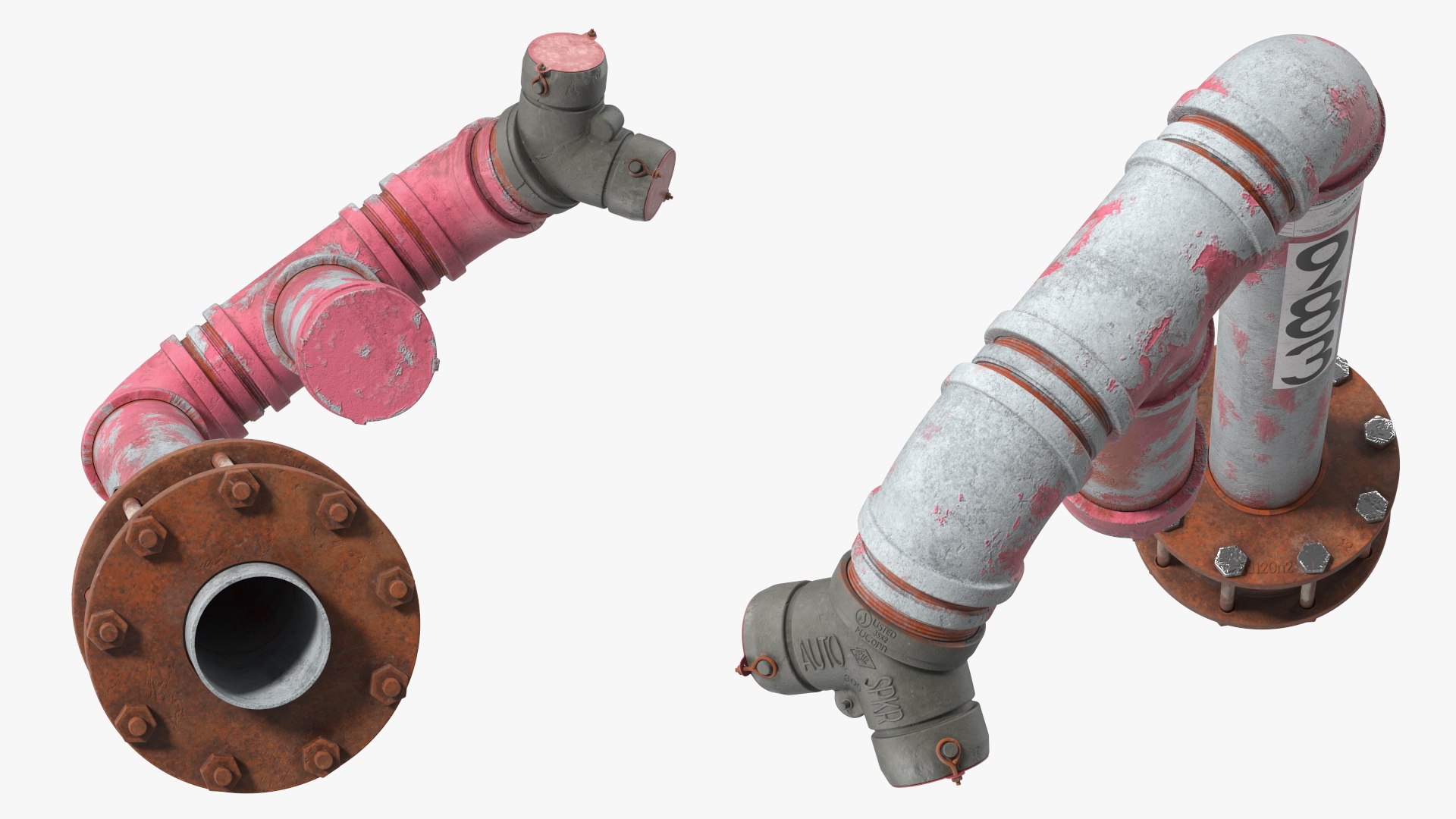 Old Double Pipe Fire Hydrant 3D - TurboSquid 2135141