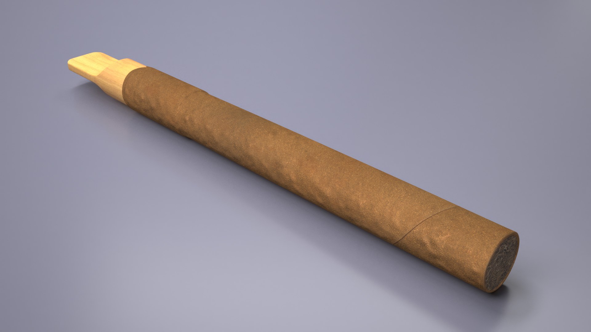 3D Cigar With Wooden Tip - TurboSquid 2235496