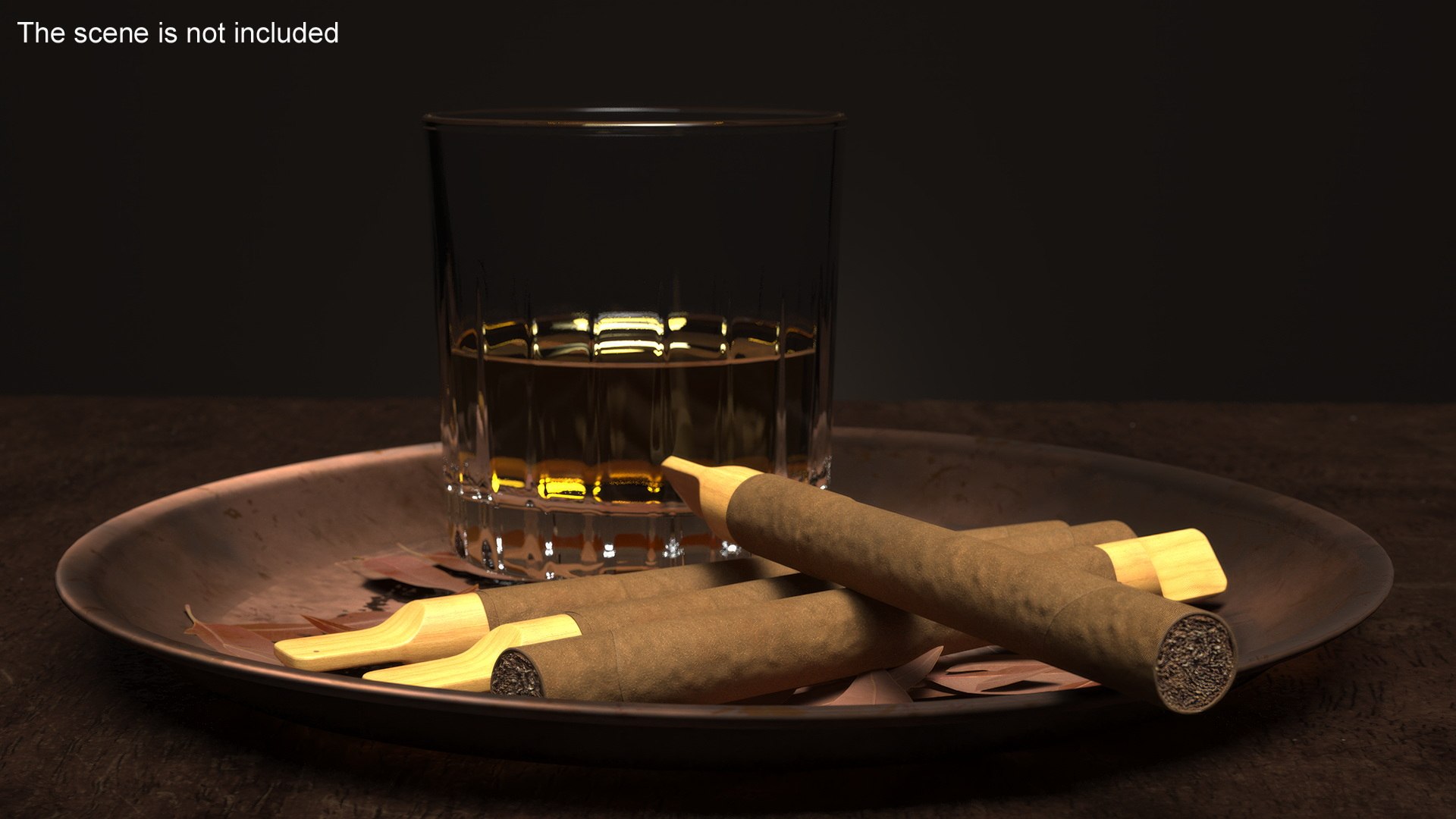 3D Cigar With Wooden Tip - TurboSquid 2235496