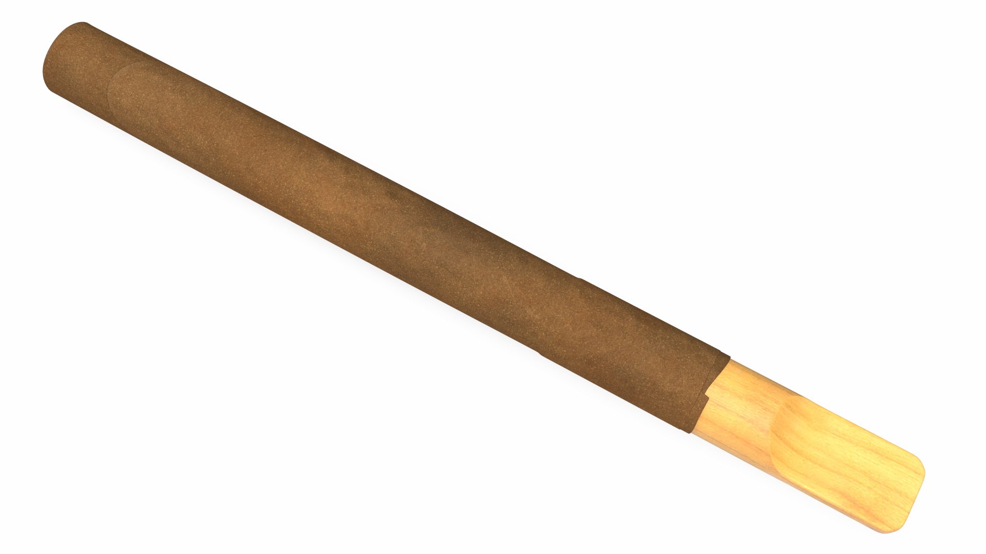 3D Cigar With Wooden Tip - TurboSquid 2235496