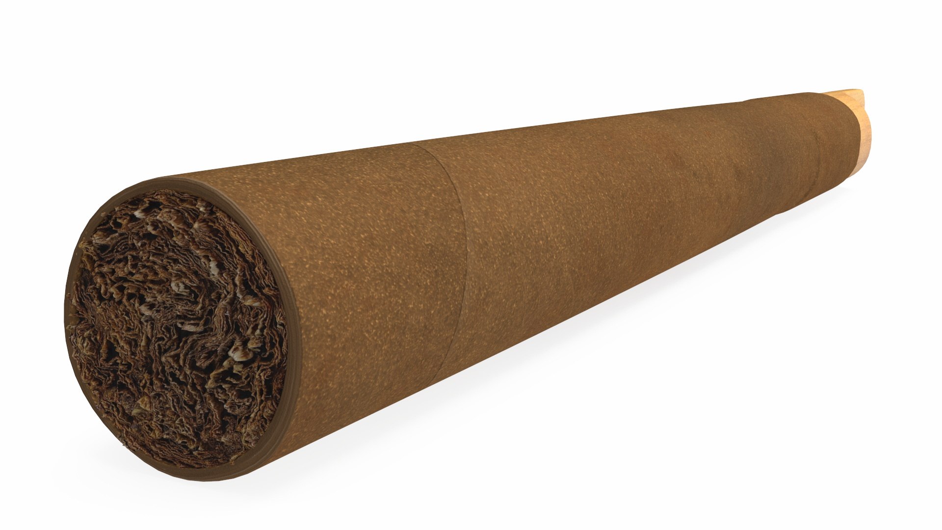 3D Cigar With Wooden Tip - TurboSquid 2235496