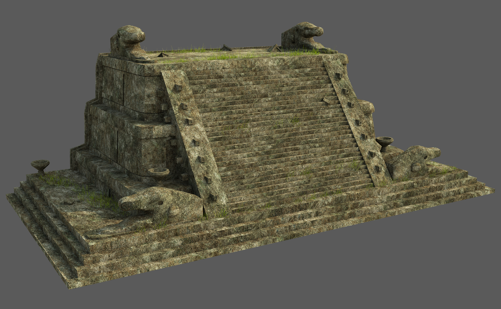 3D stair archaeology - TurboSquid 1687104