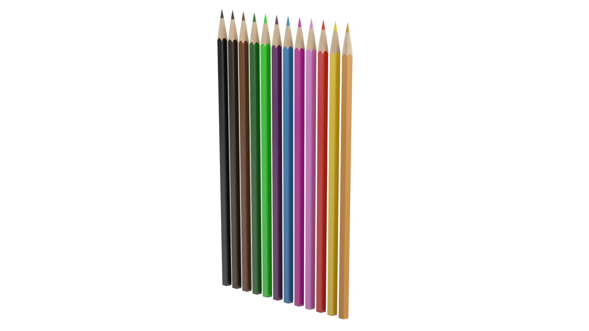 3D Colored Pencils - TurboSquid 2031760