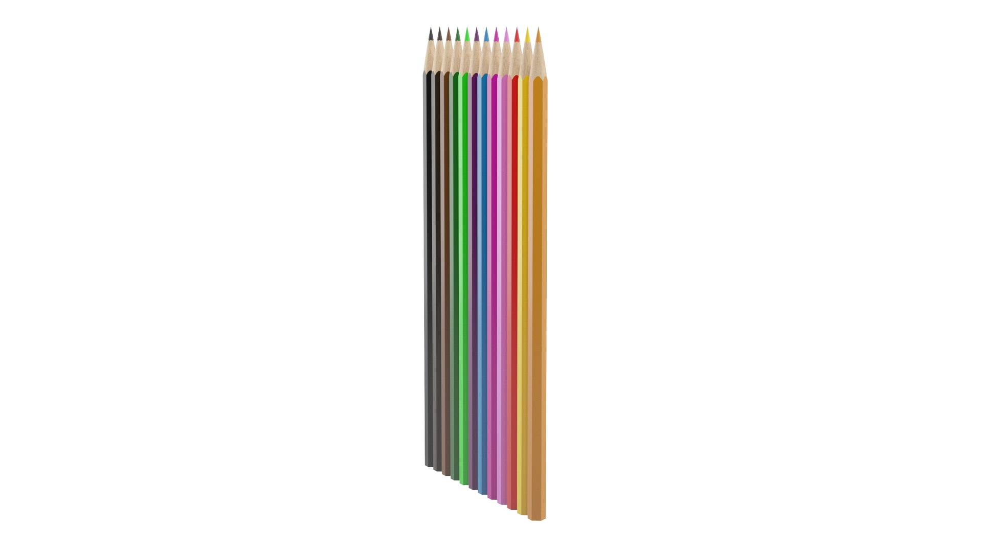 3D Colored Pencils - TurboSquid 2031760