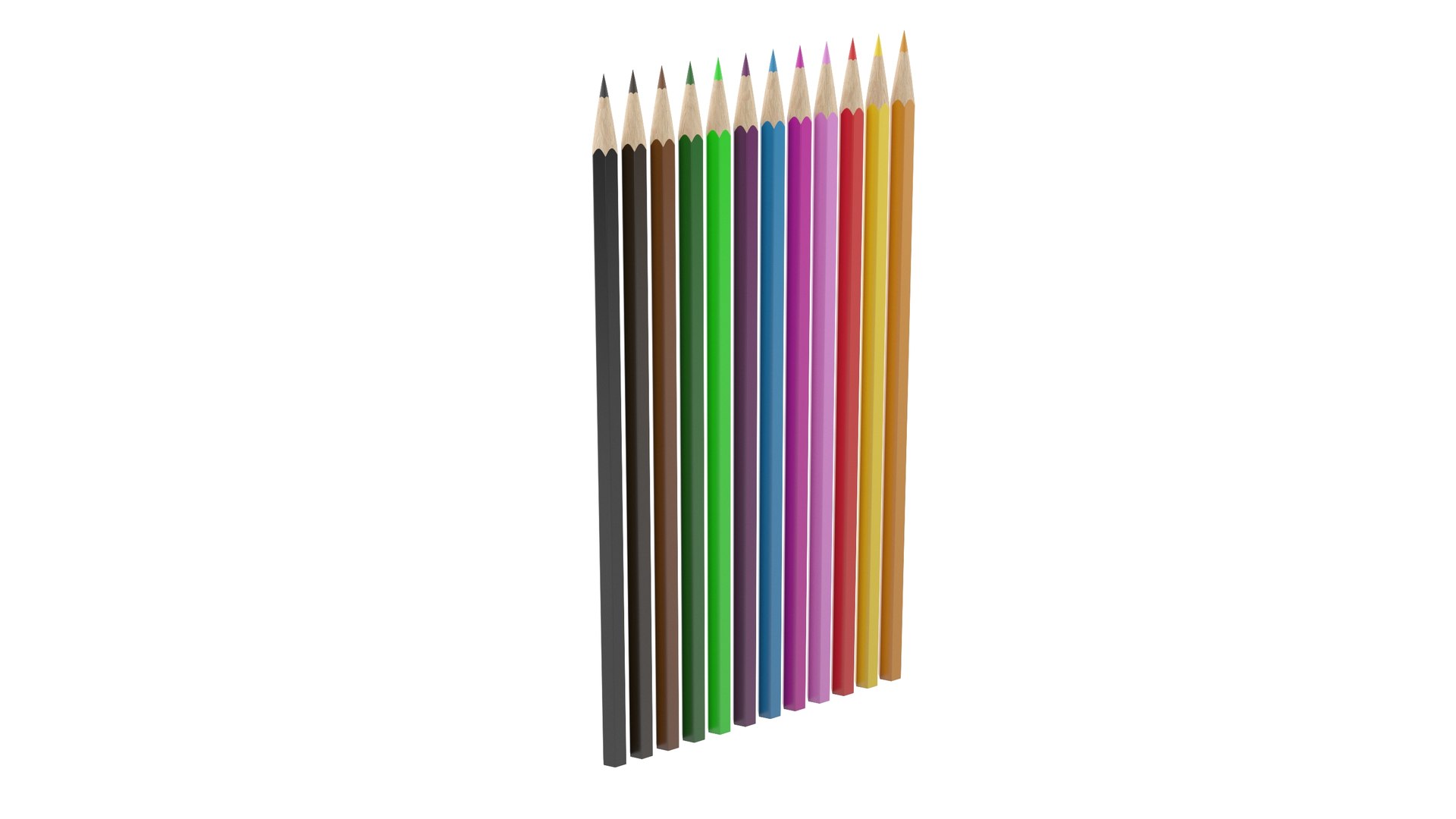 3D Colored Pencils - TurboSquid 2031760