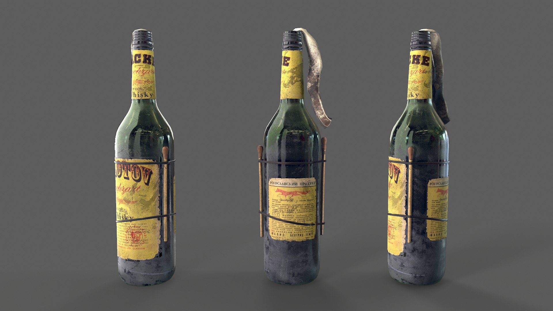Molotov Cocktail 3D Model - TurboSquid 2156567