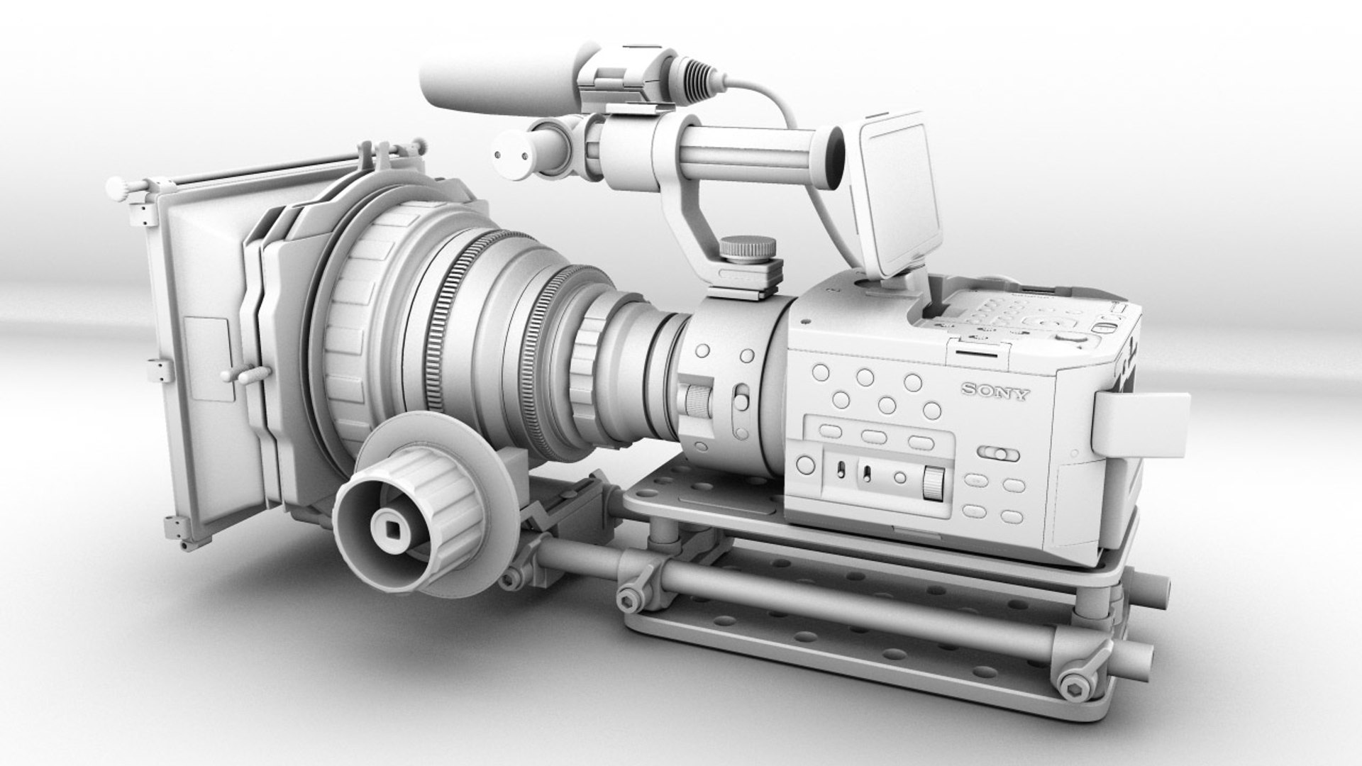 3d Model Of Sony Nex Fs100