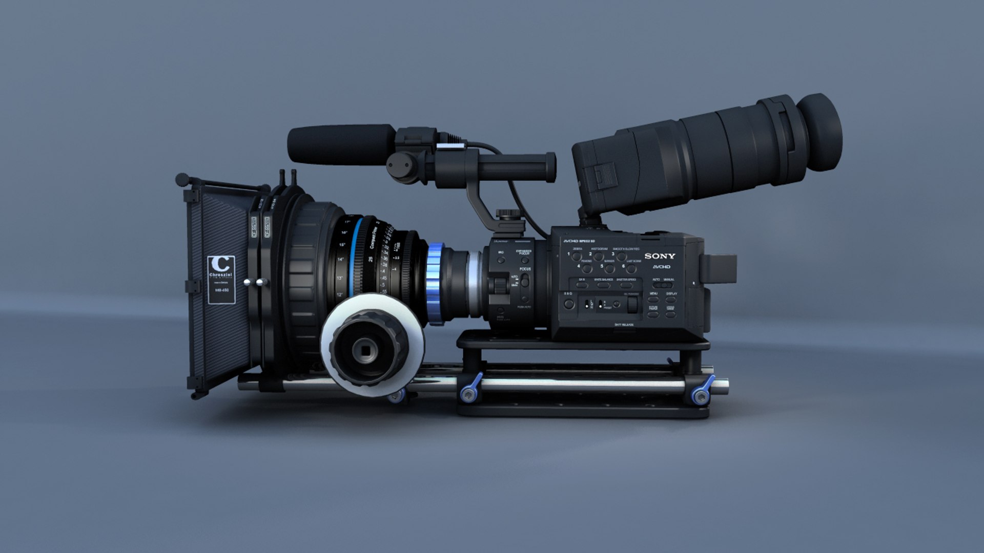 3d Model Of Sony Nex Fs100