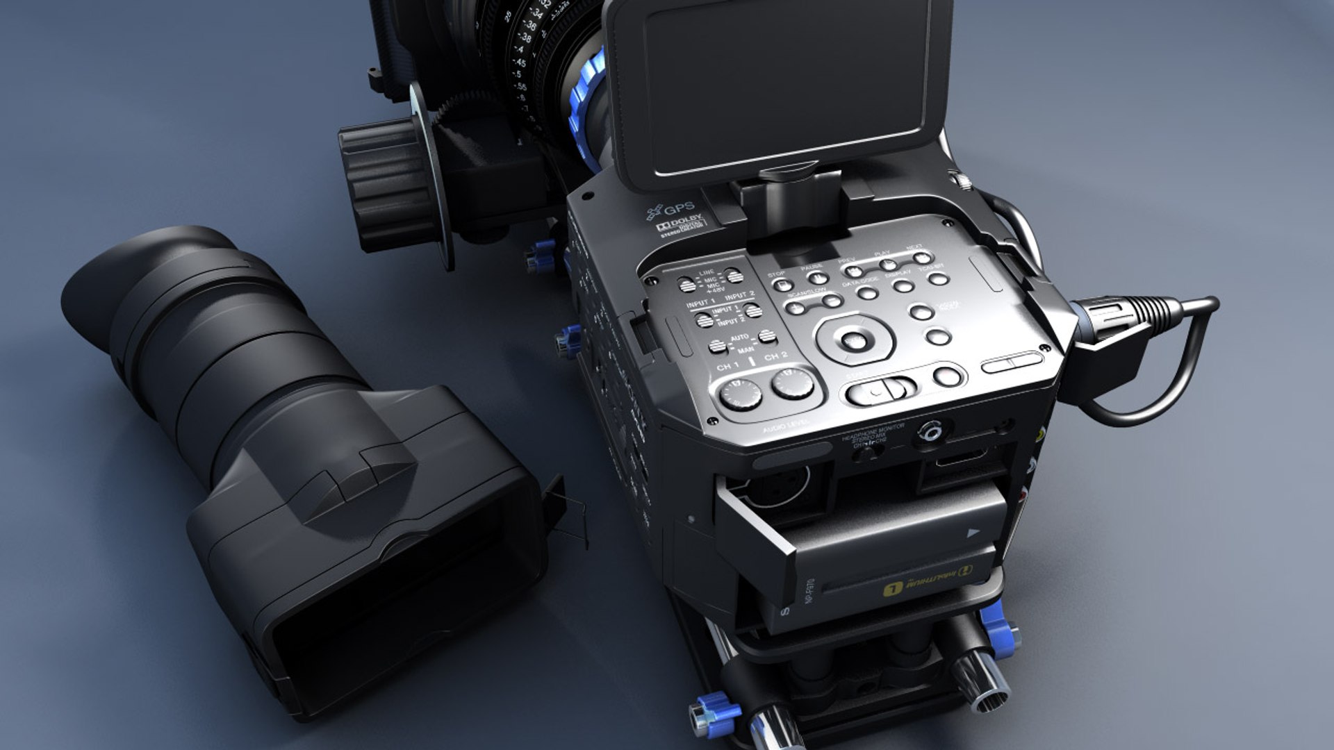3d Model Of Sony Nex Fs100