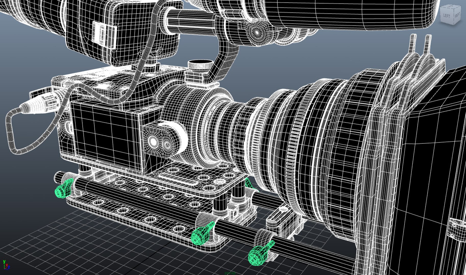 3d Model Of Sony Nex Fs100