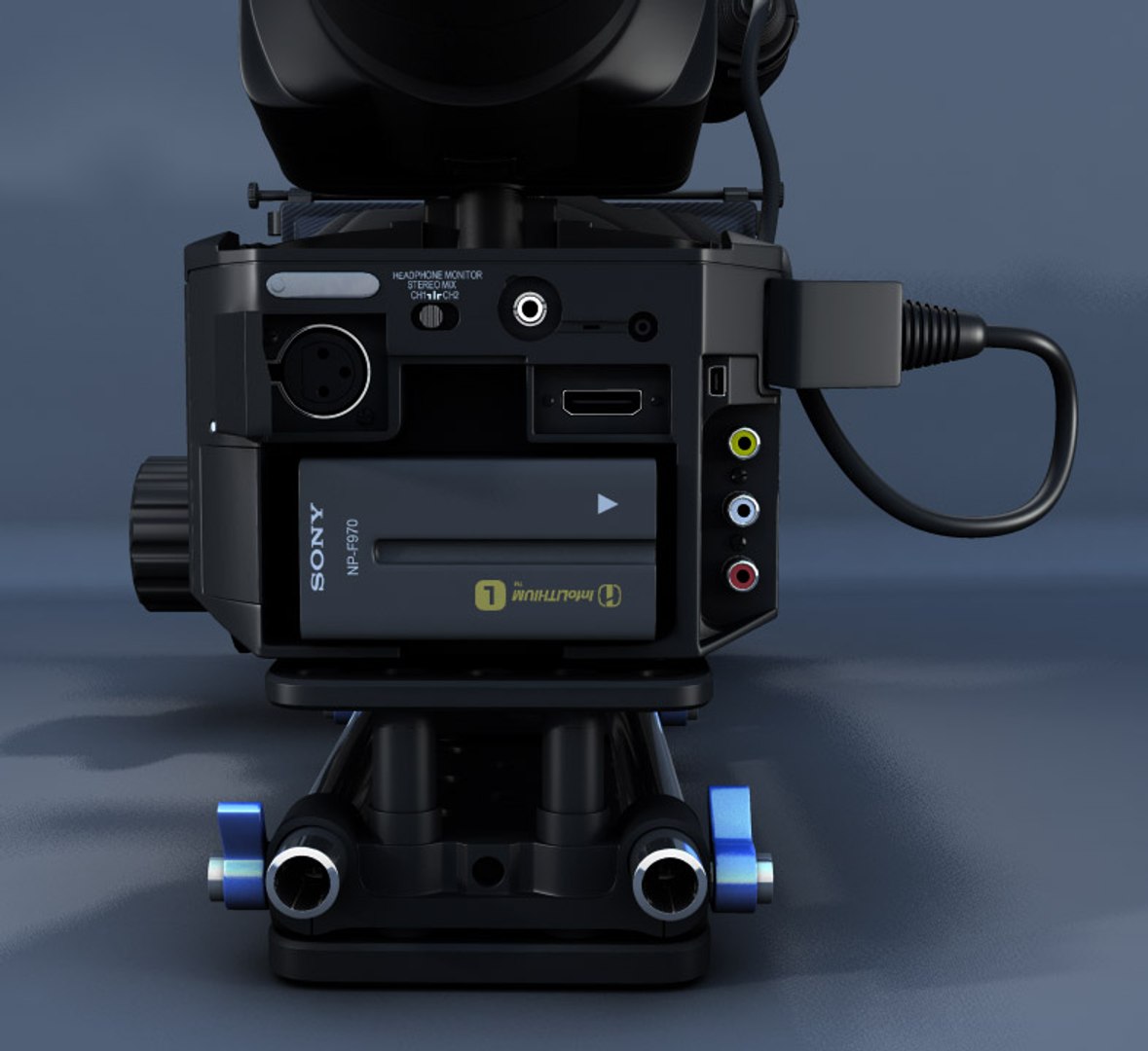 3d Model Of Sony Nex Fs100