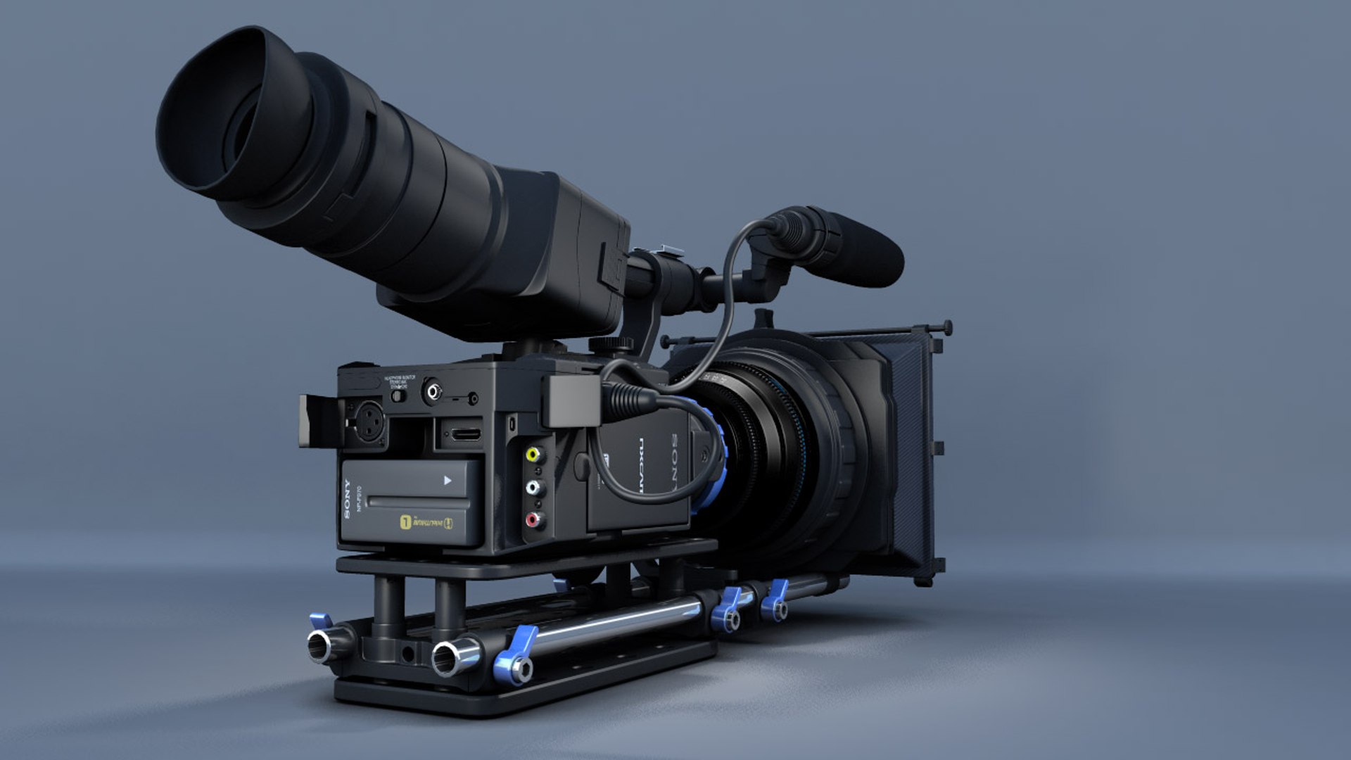 3d Model Of Sony Nex Fs100