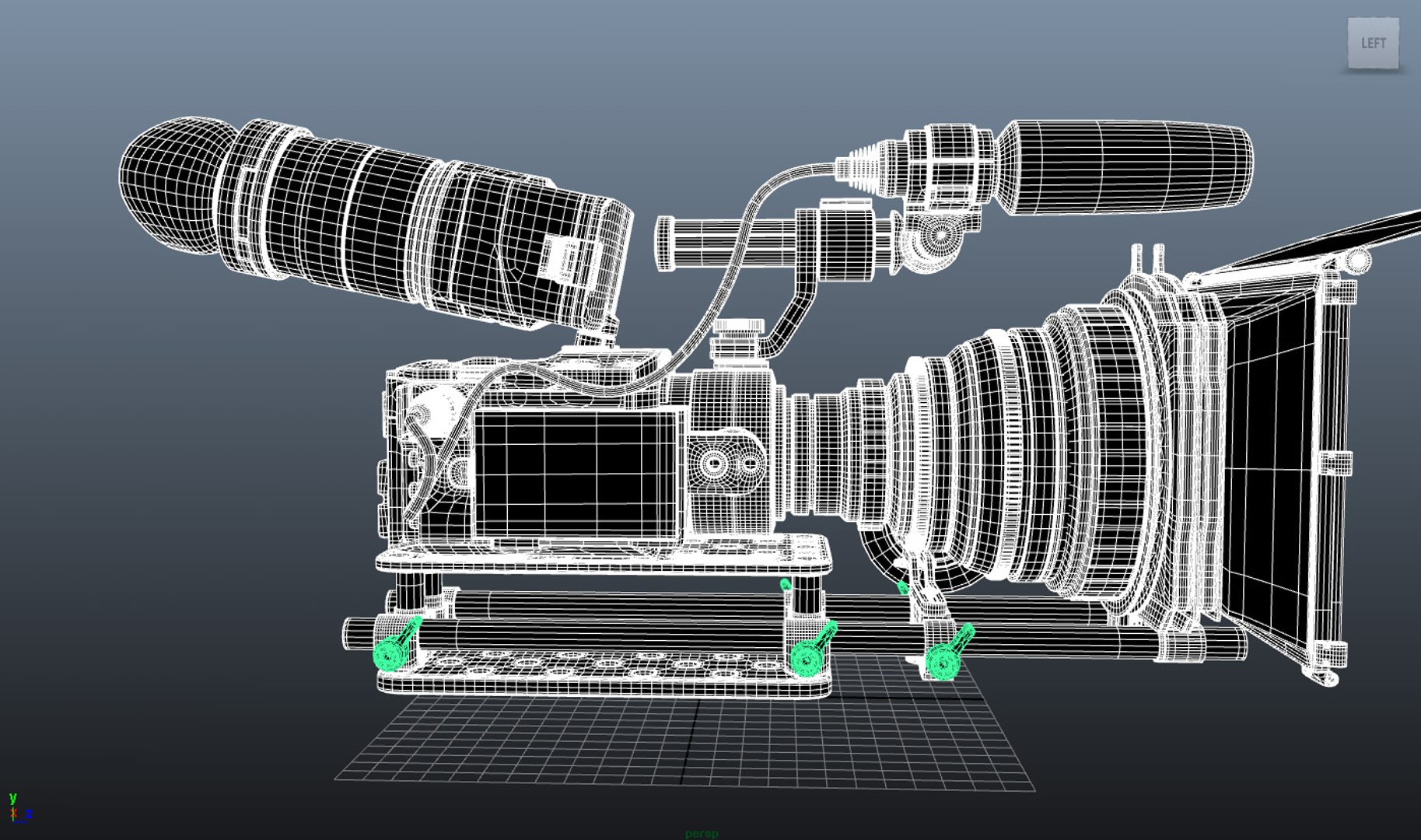 3d Model Of Sony Nex Fs100