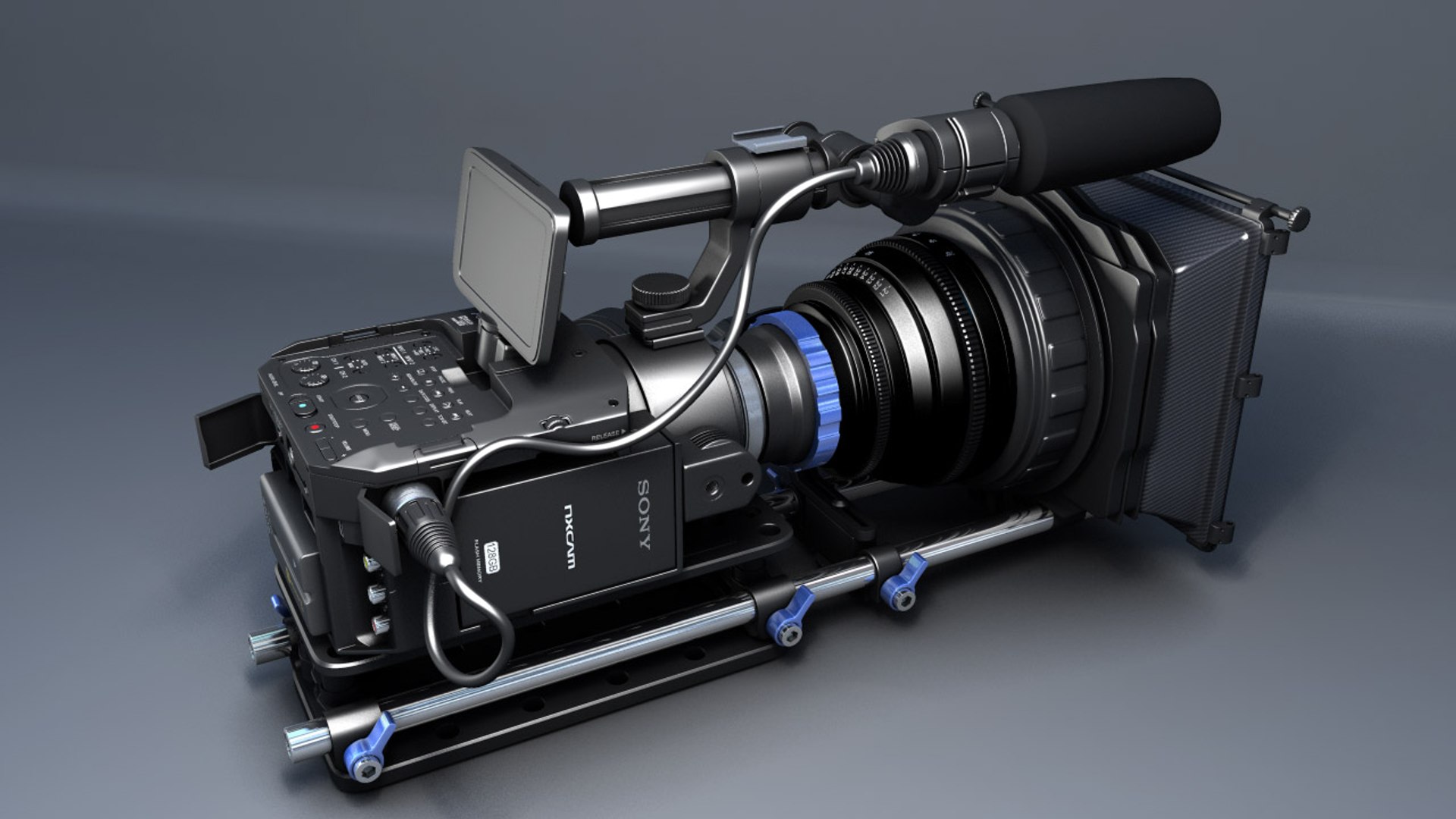 3d Model Of Sony Nex Fs100