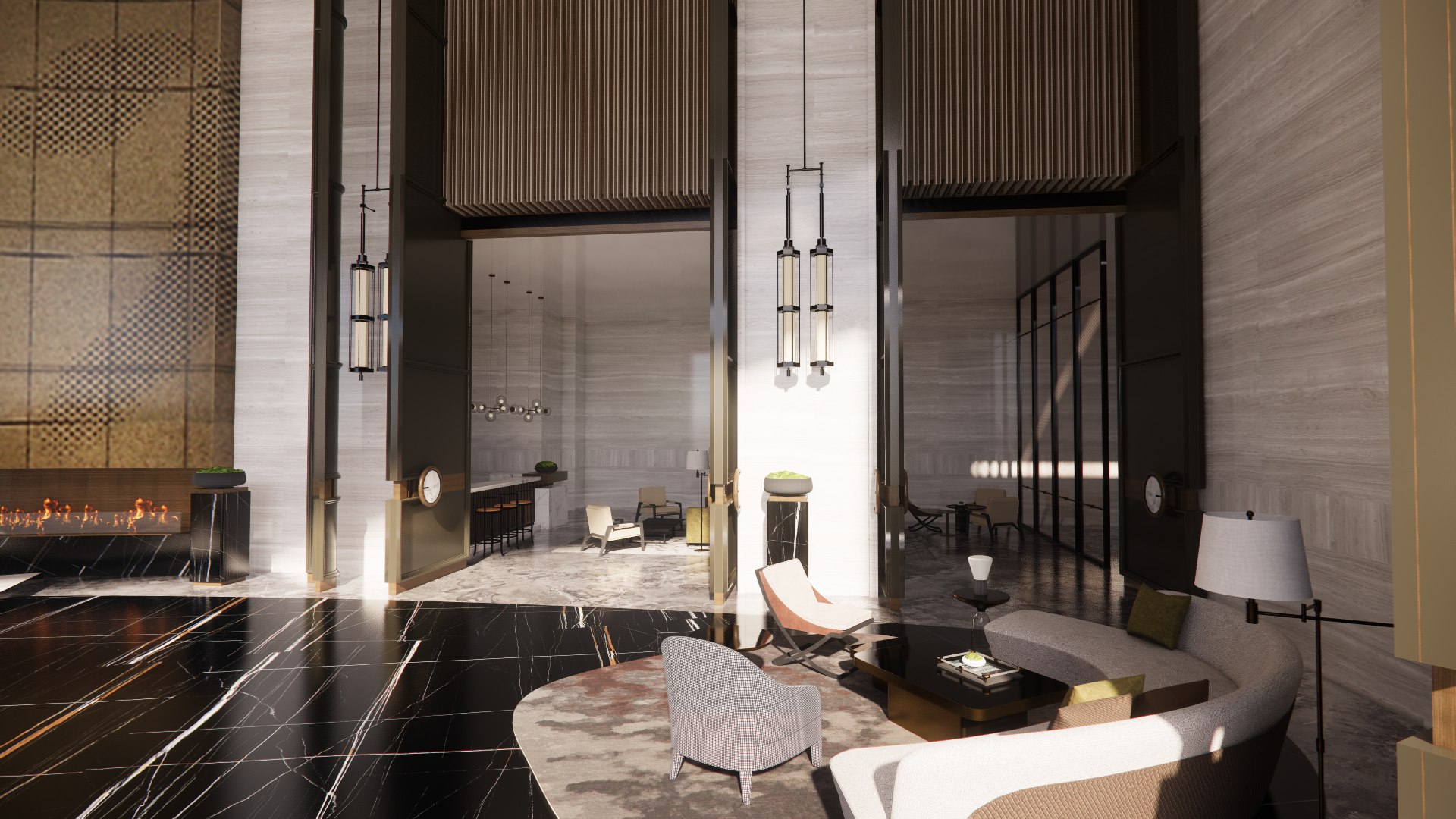 Hotel Lobby Interior-A13 3D Model - TurboSquid 2104500