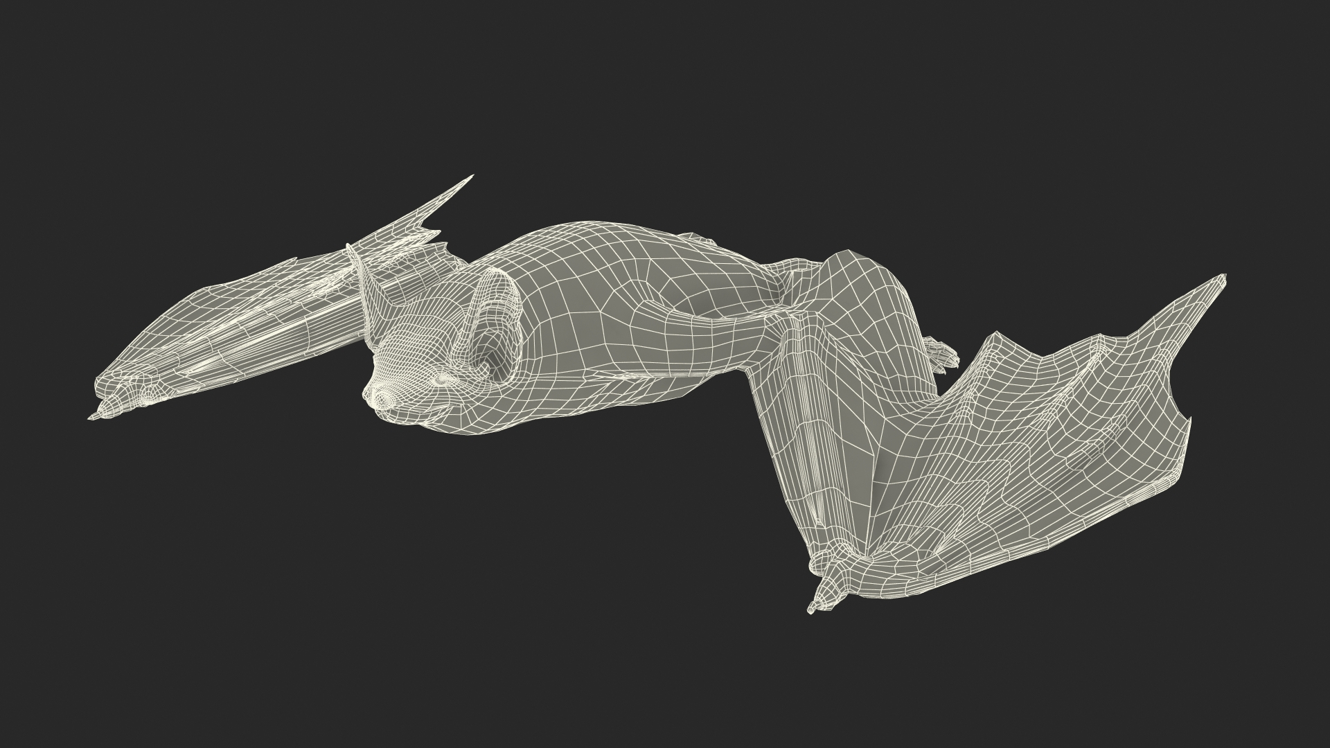 3D Black Bat Pose Fur Model - TurboSquid 1856507