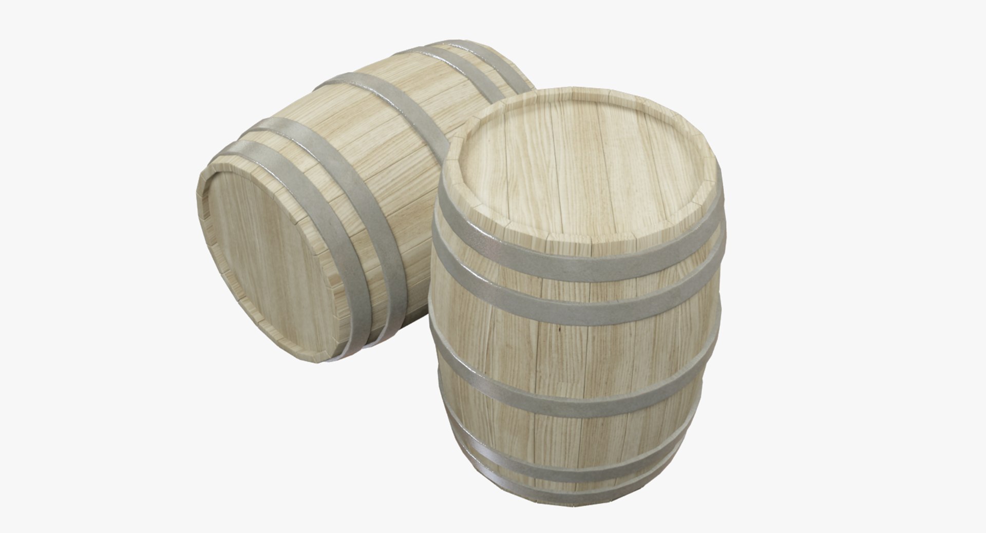 Wooden box barrels 3D model - TurboSquid 1309082