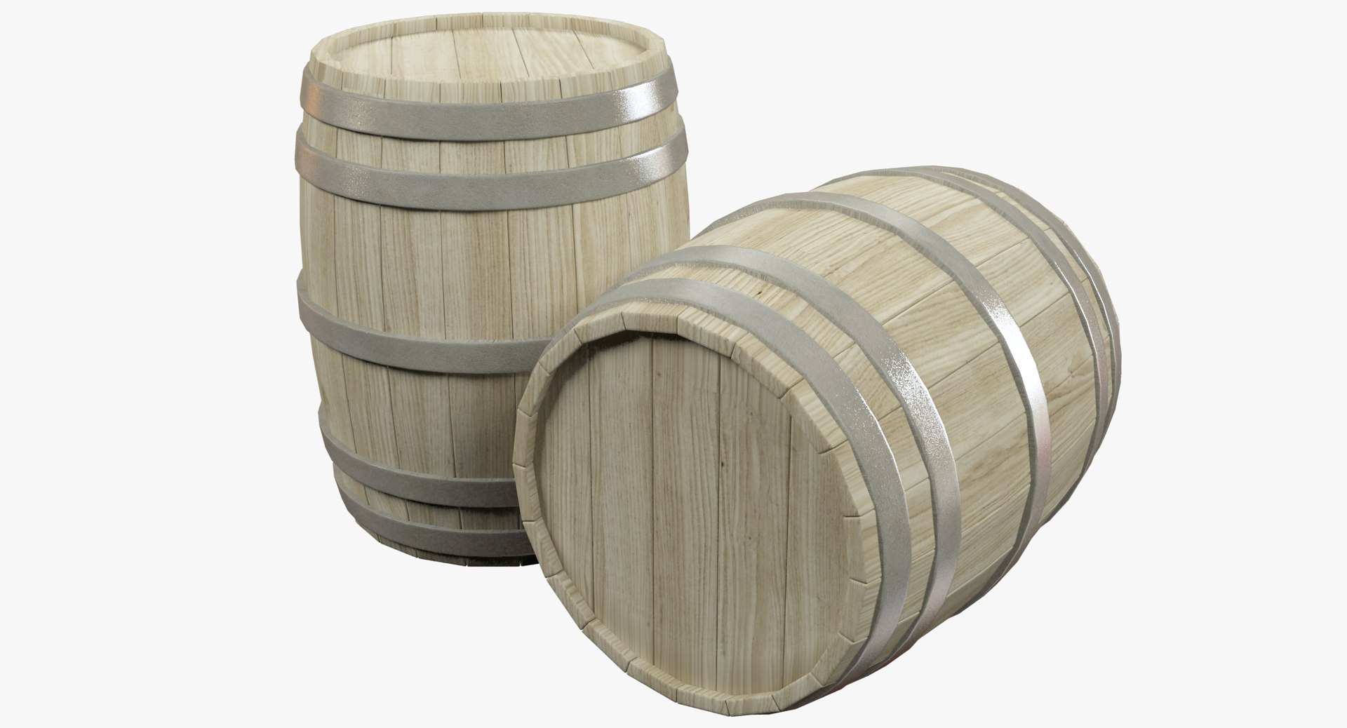 Wooden box barrels 3D model - TurboSquid 1309082