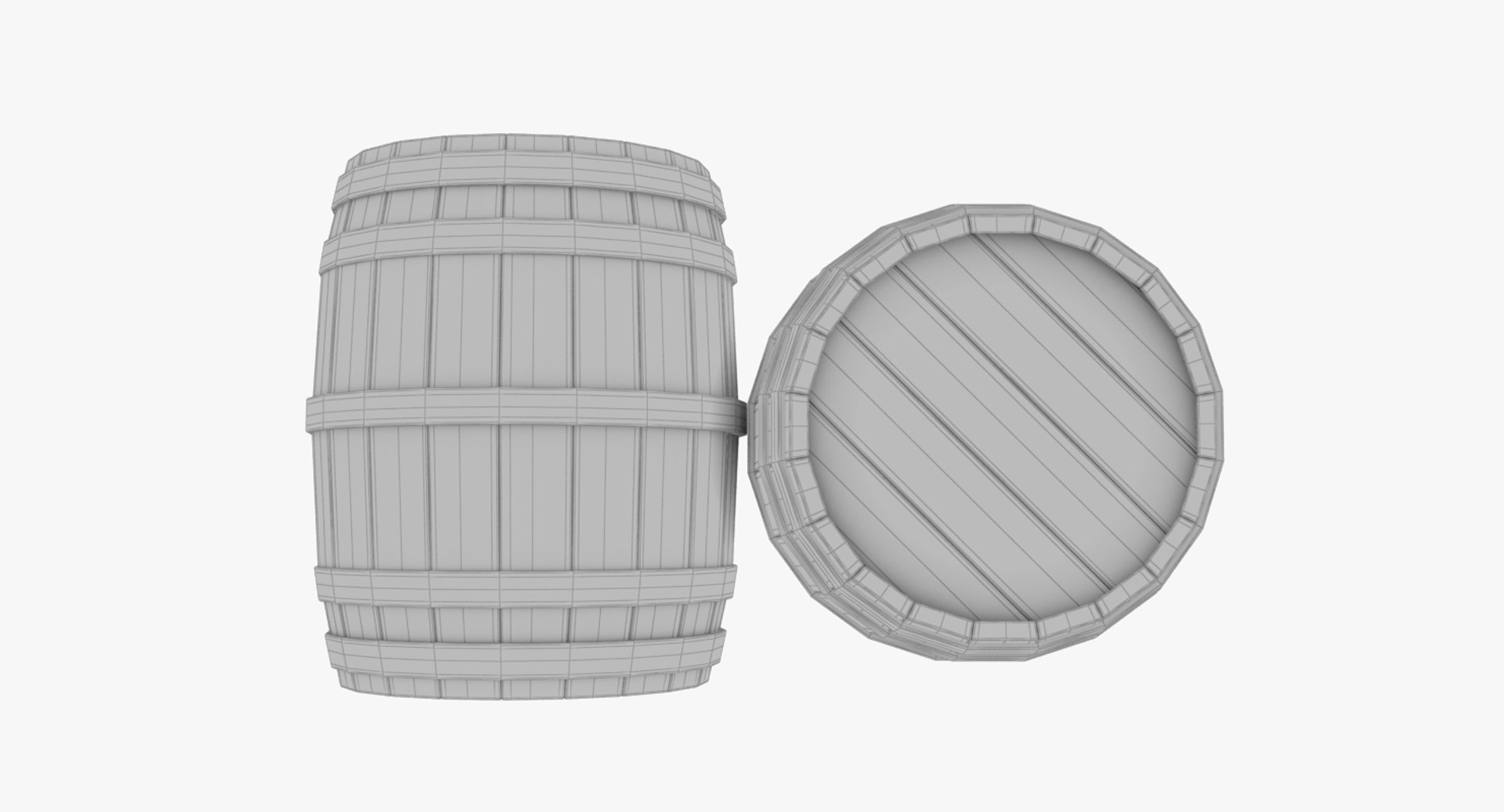 Wooden box barrels 3D model - TurboSquid 1309082