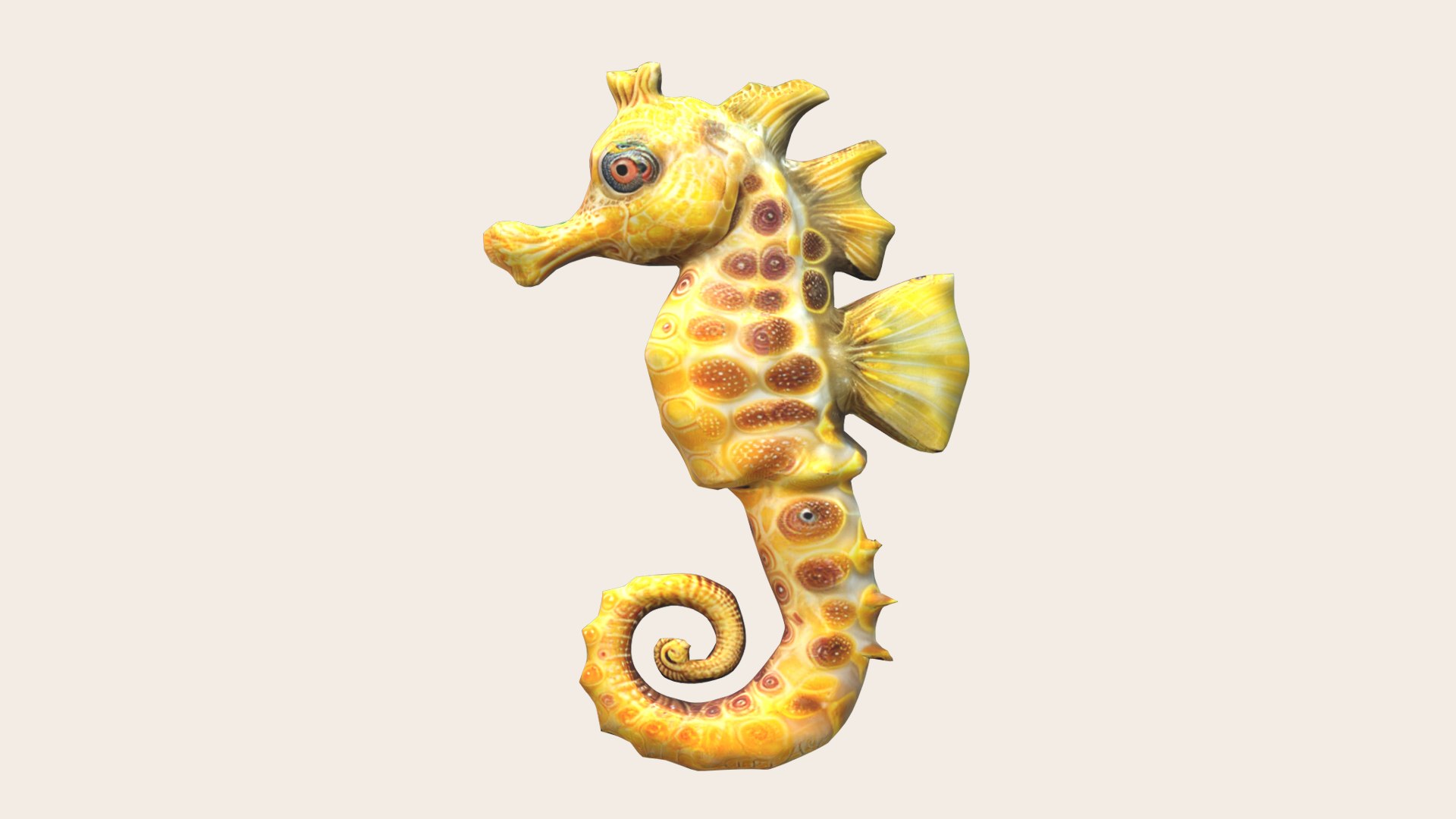 Realistic Sea Horse 3D - TurboSquid 2194663