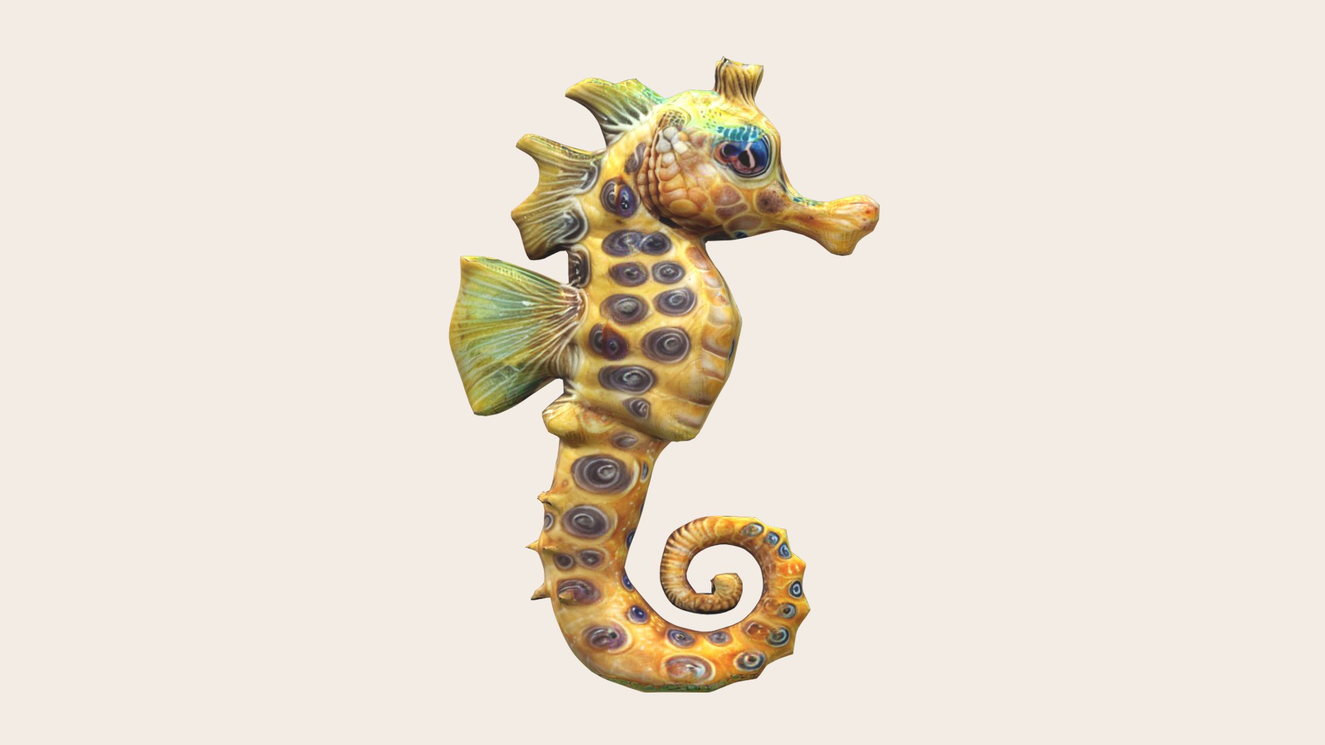 Realistic Sea Horse 3D - TurboSquid 2194663