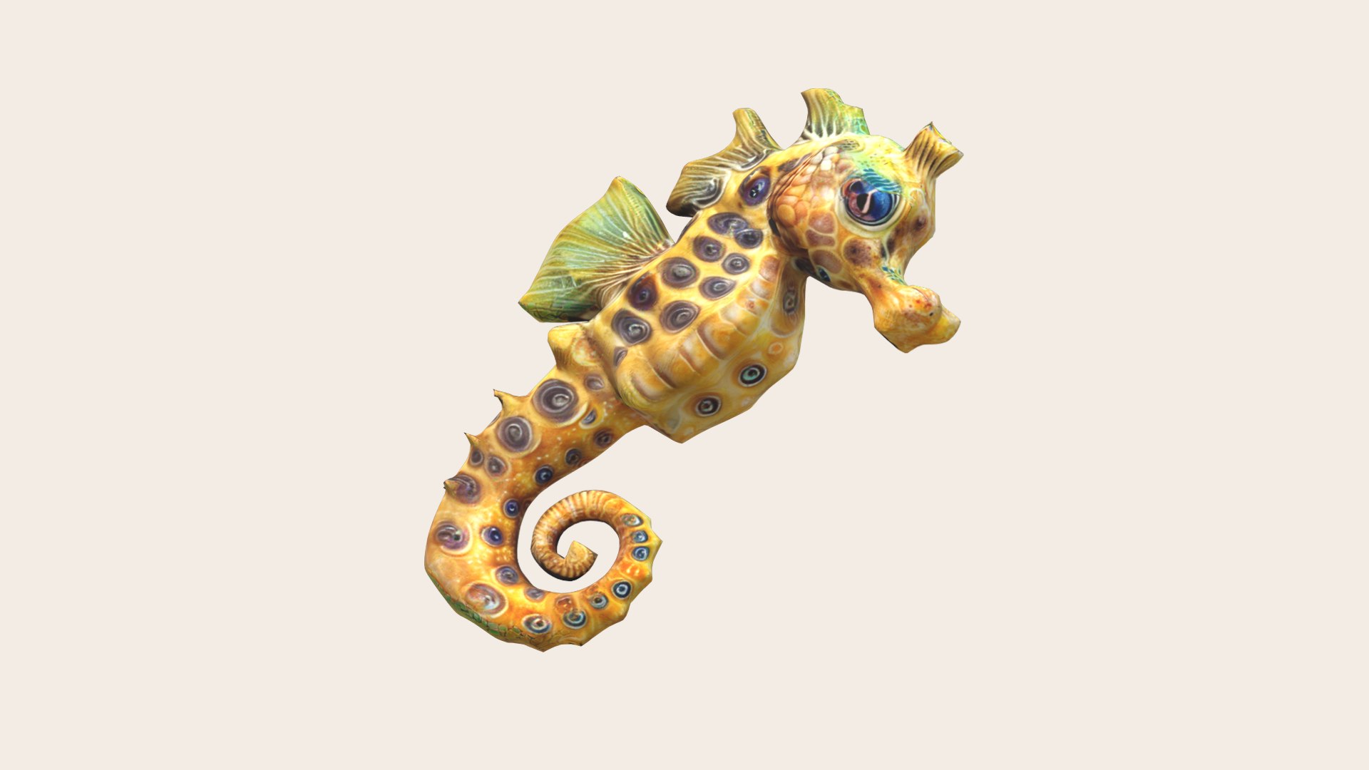 Realistic Sea Horse 3D - TurboSquid 2194663