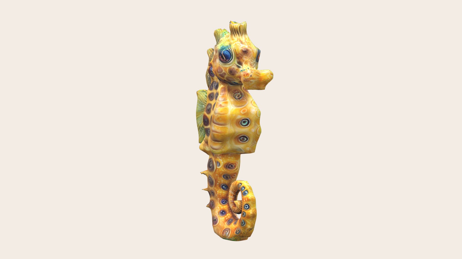 Realistic Sea Horse 3D - TurboSquid 2194663