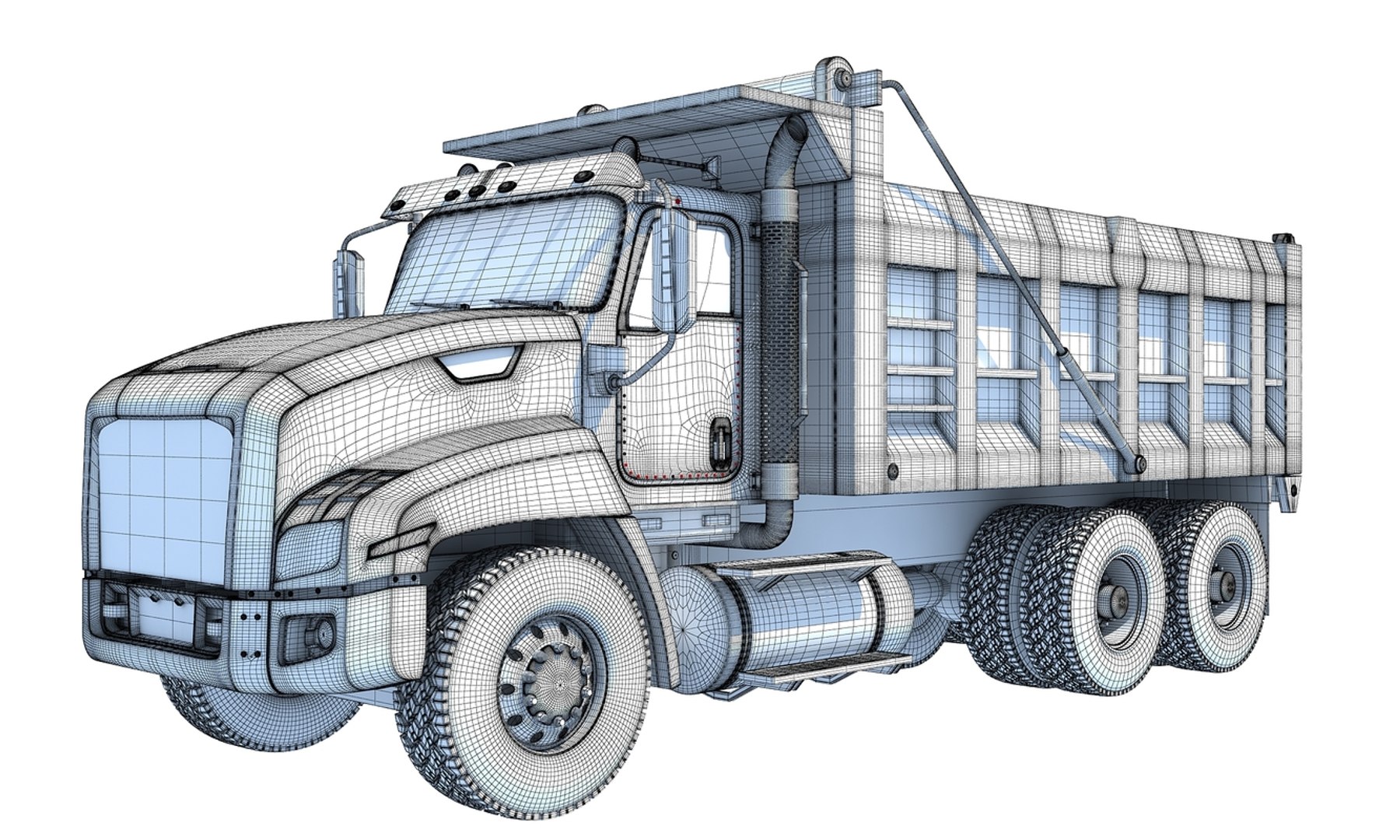 3D Flatbed Tipper Dump Concrete Trucks - TurboSquid 1873093