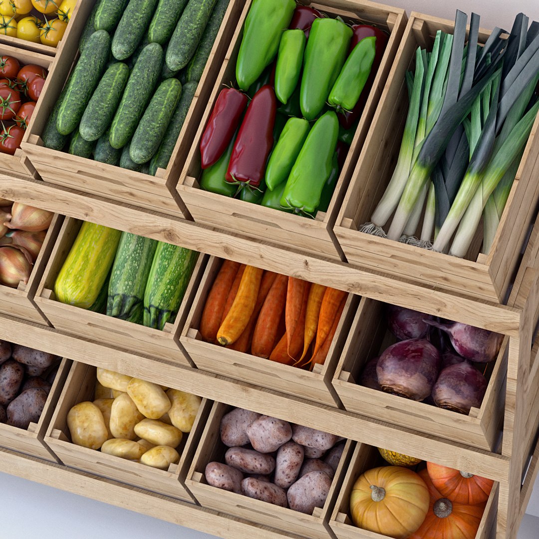 Grocery Vegetables 3D Model - TurboSquid 1686116