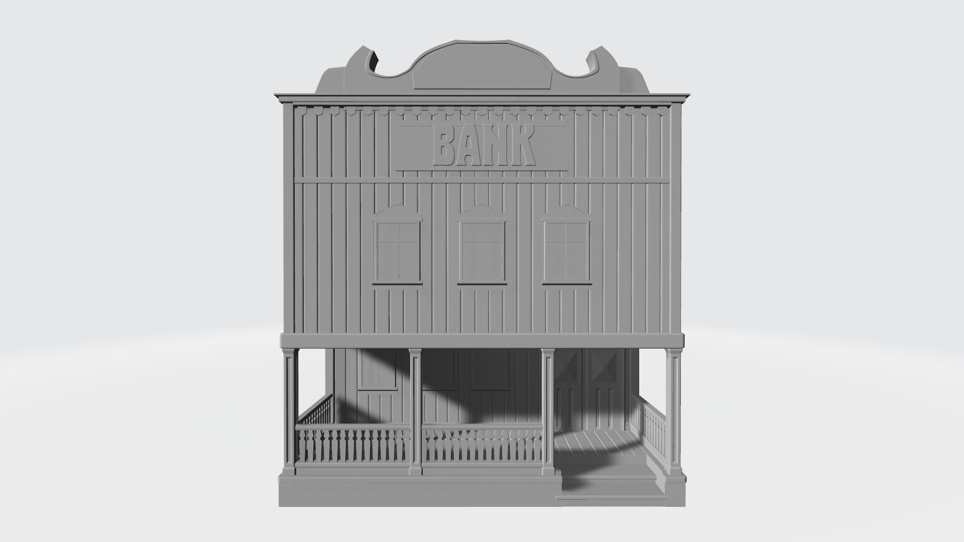 Wild West Bank 3D - TurboSquid 1692676