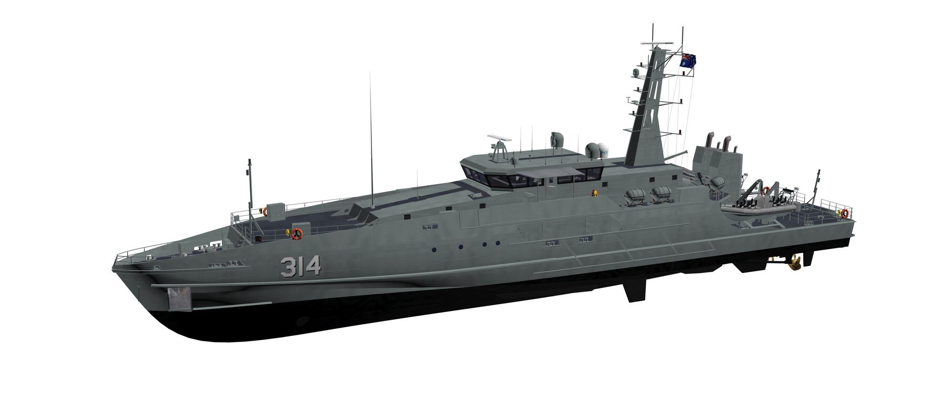 Evolved Cape Class Patrol Boat - ADV Cape Otway Model 3D - TurboSquid ...