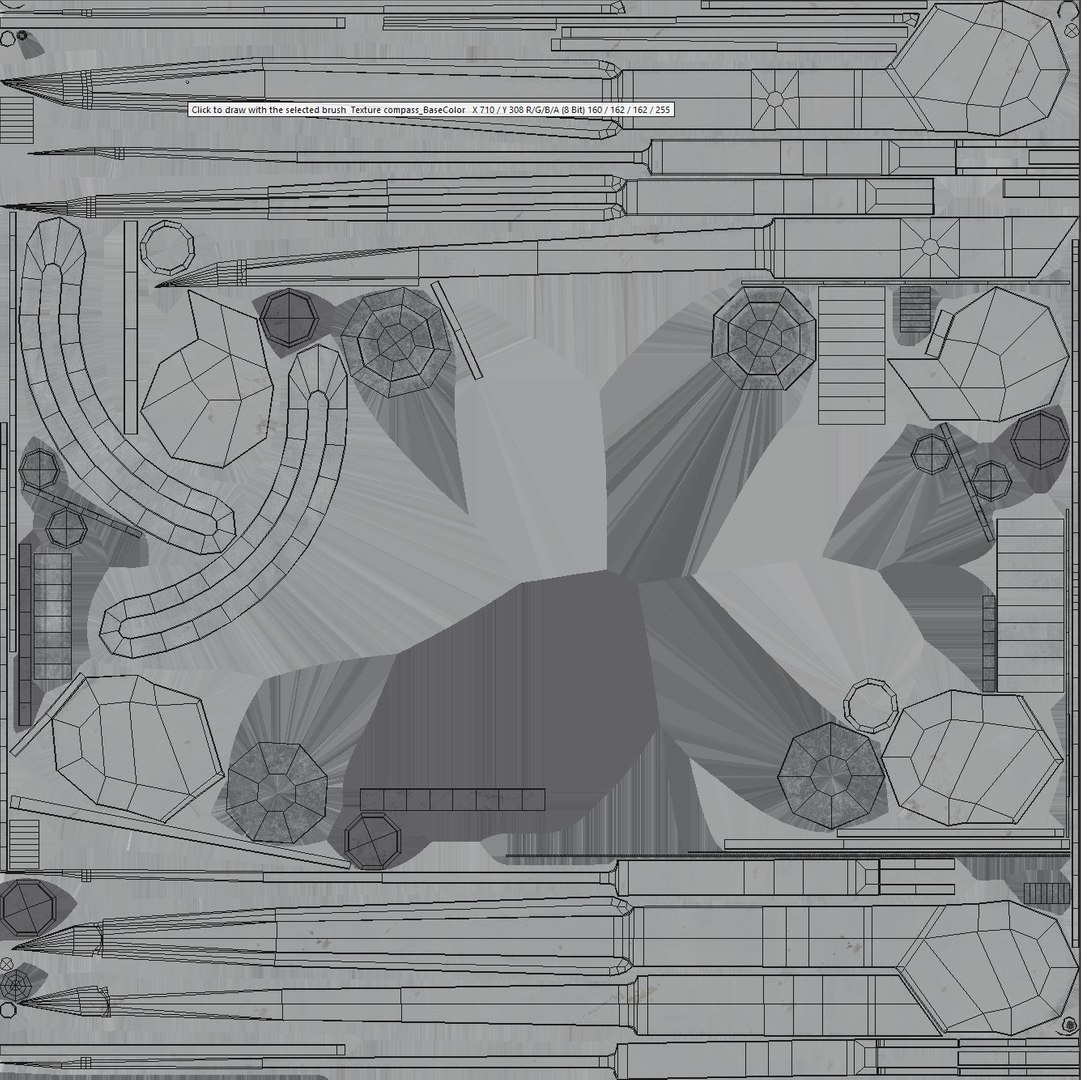 Compass Pencil Drawing 3D Model - TurboSquid 1288315