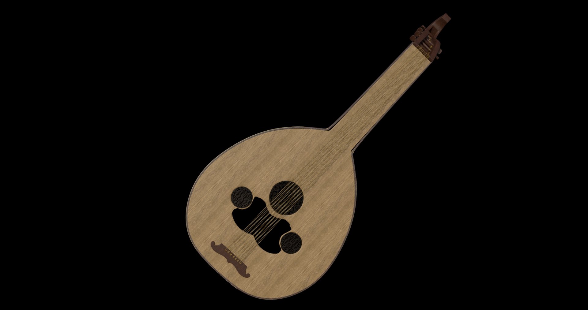 3D Lute model - TurboSquid 1849258
